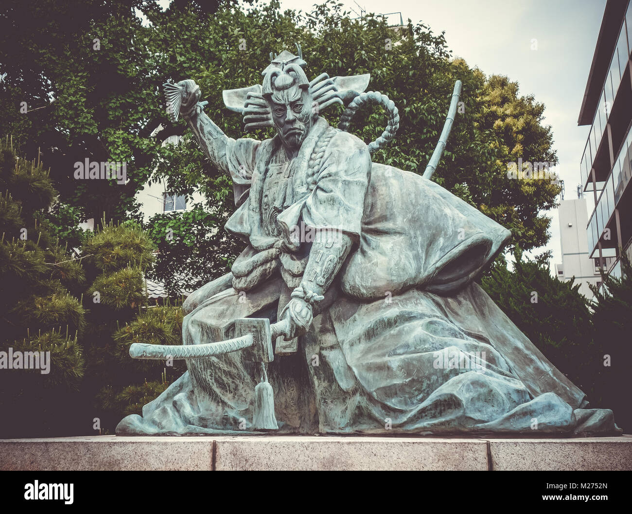 Samurai statue in Senso-ji Kannon temple, Tokyo, Japan Stock Photo - Alamy