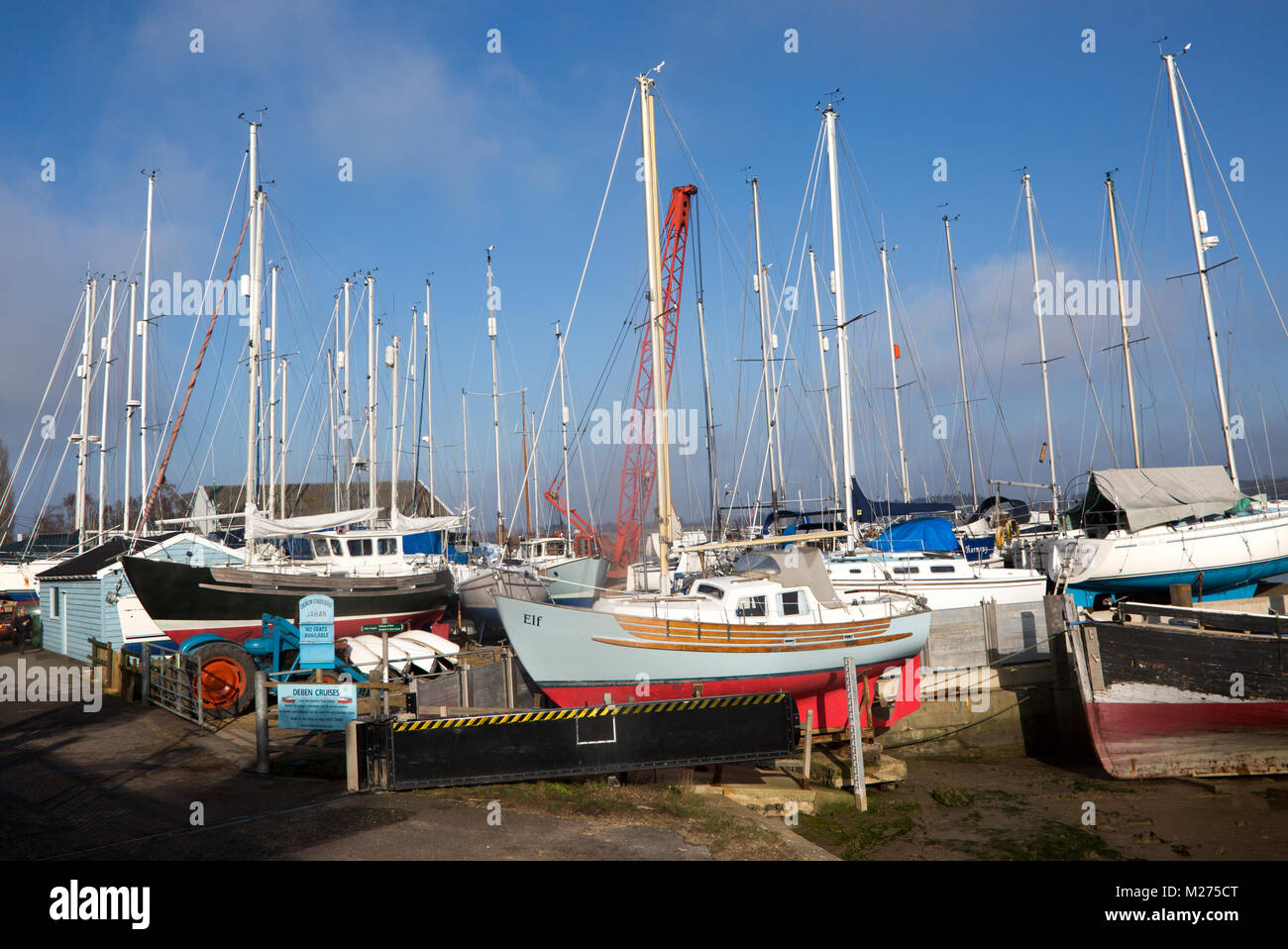 Suffolk boat boatyard hi-res stock photography and images - Alamy