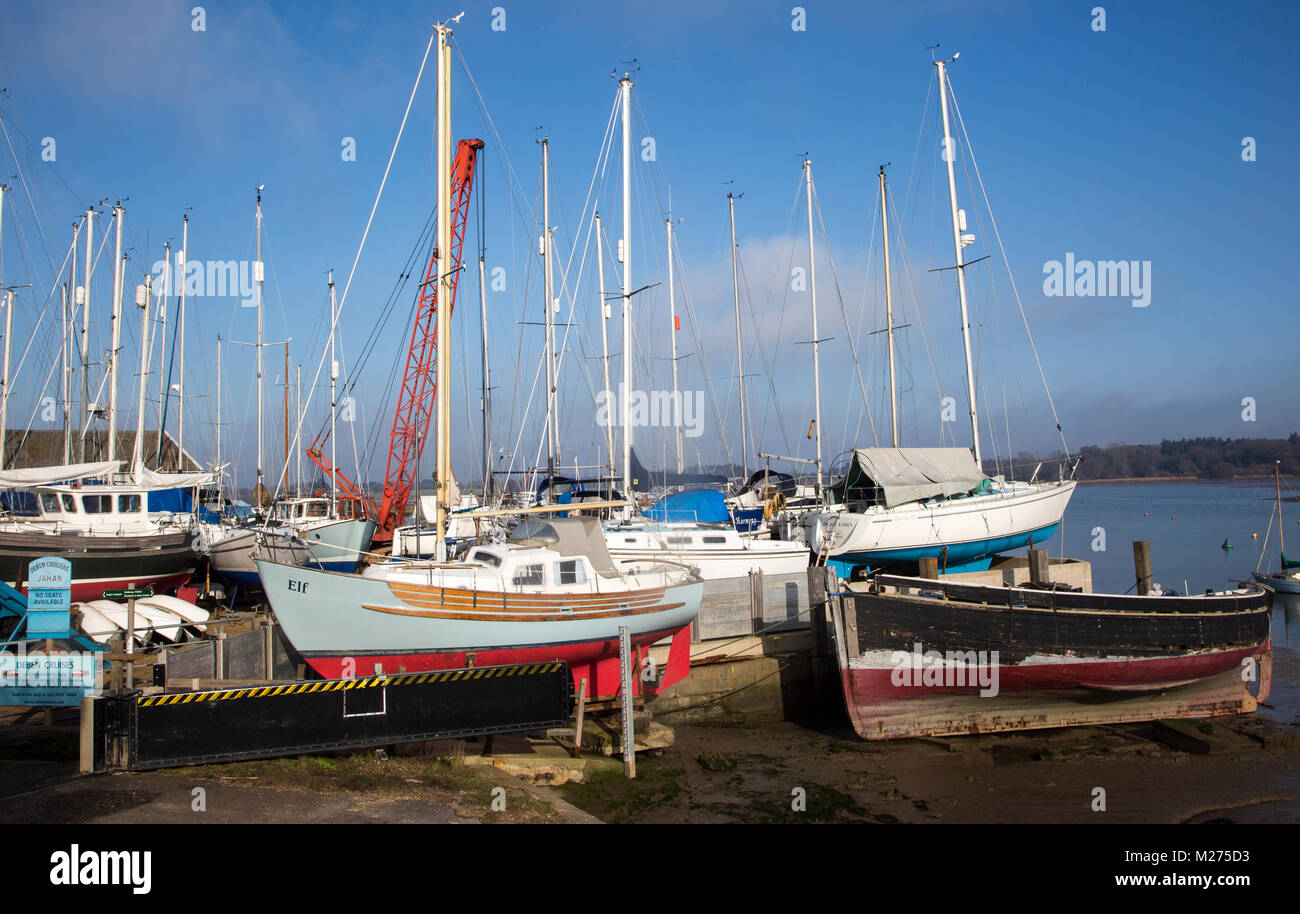Suffolk boat boatyard hi-res stock photography and images - Alamy