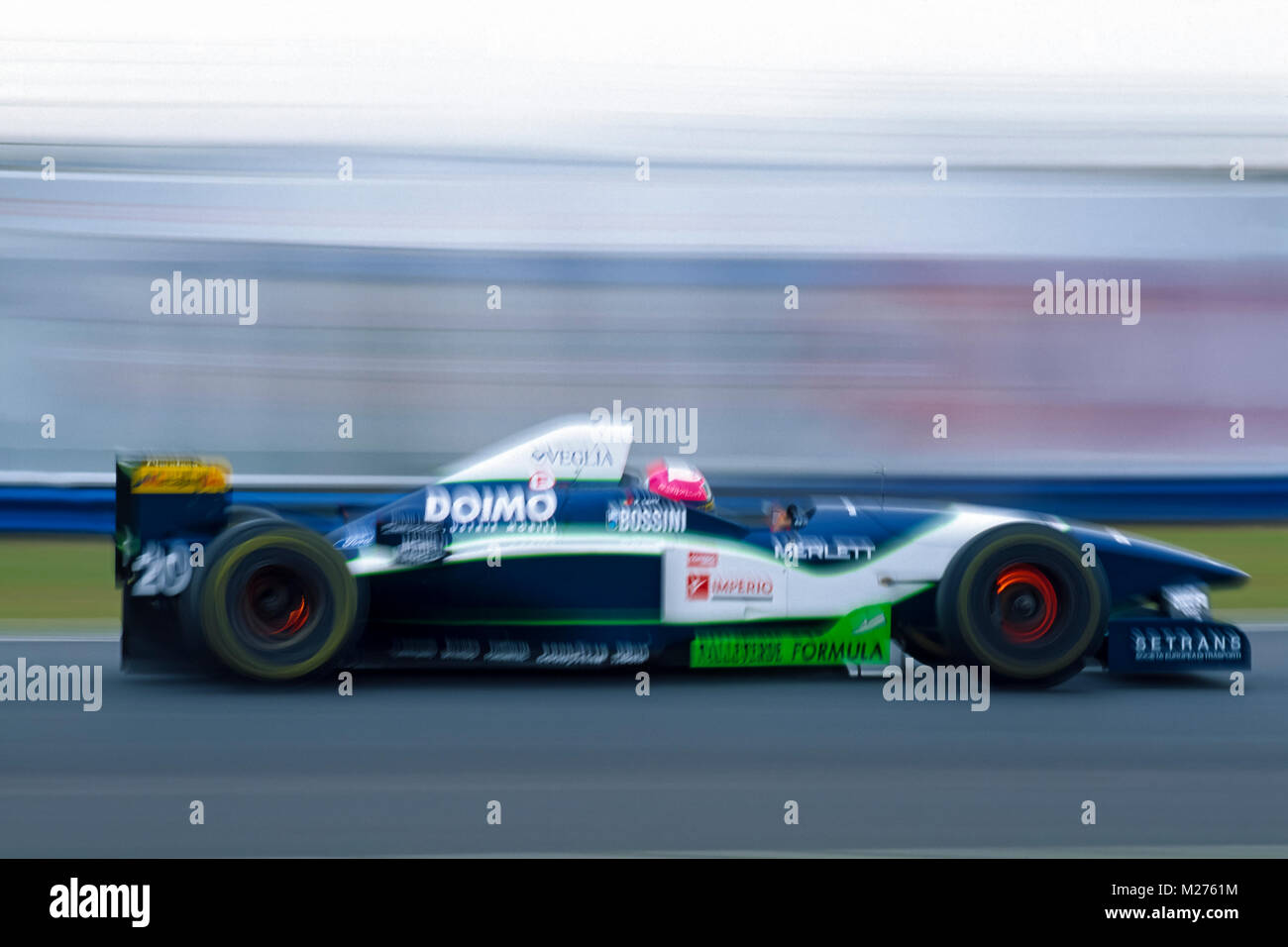 F1, Pedro Lamy, Minardi Ford, British GP 1996, Silverstone Stock Photo ...