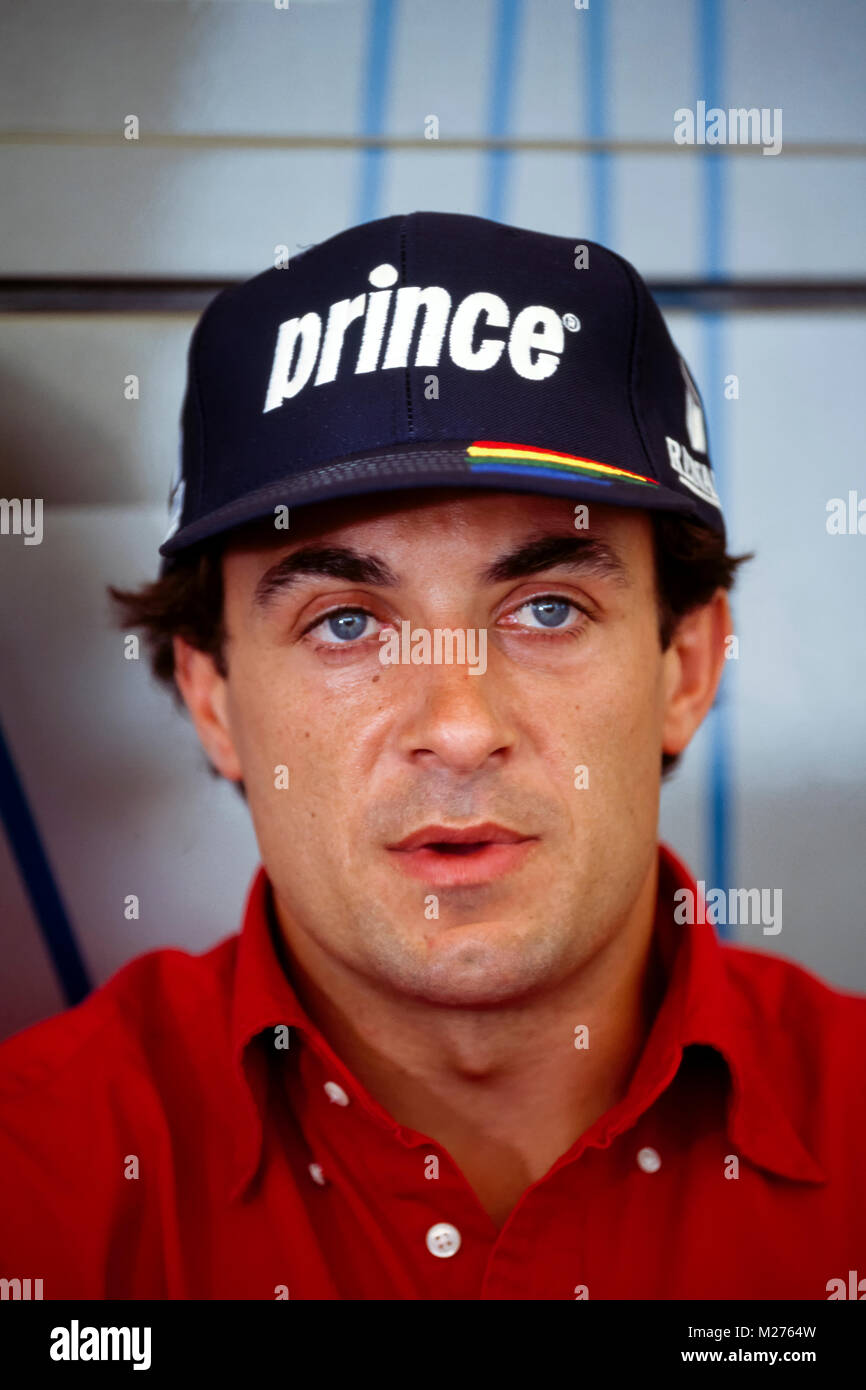 F1, Jean Alesi, Renault Benetton, German GP 1996 Stock Photo - Alamy