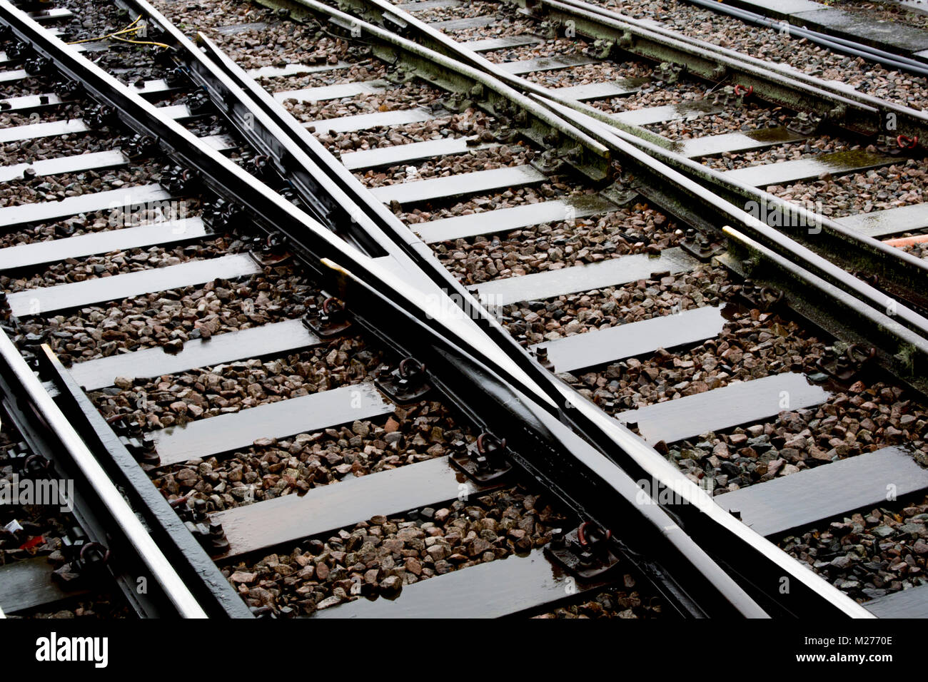 Railway points hi-res stock photography and images - Alamy