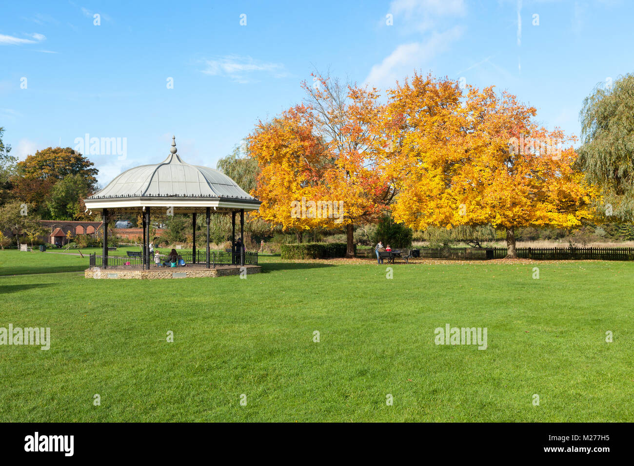 Bandstand in Phillips Memorial Ground and The Burys, Godalming Stock ...