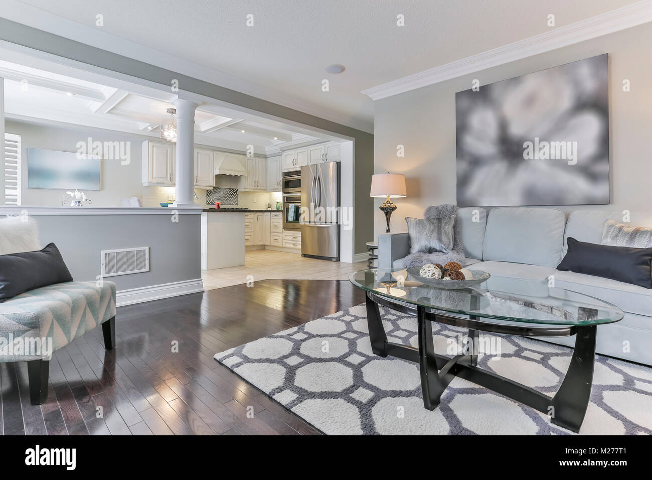 Living Room Interior Design in a new house Stock Photo - Alamy