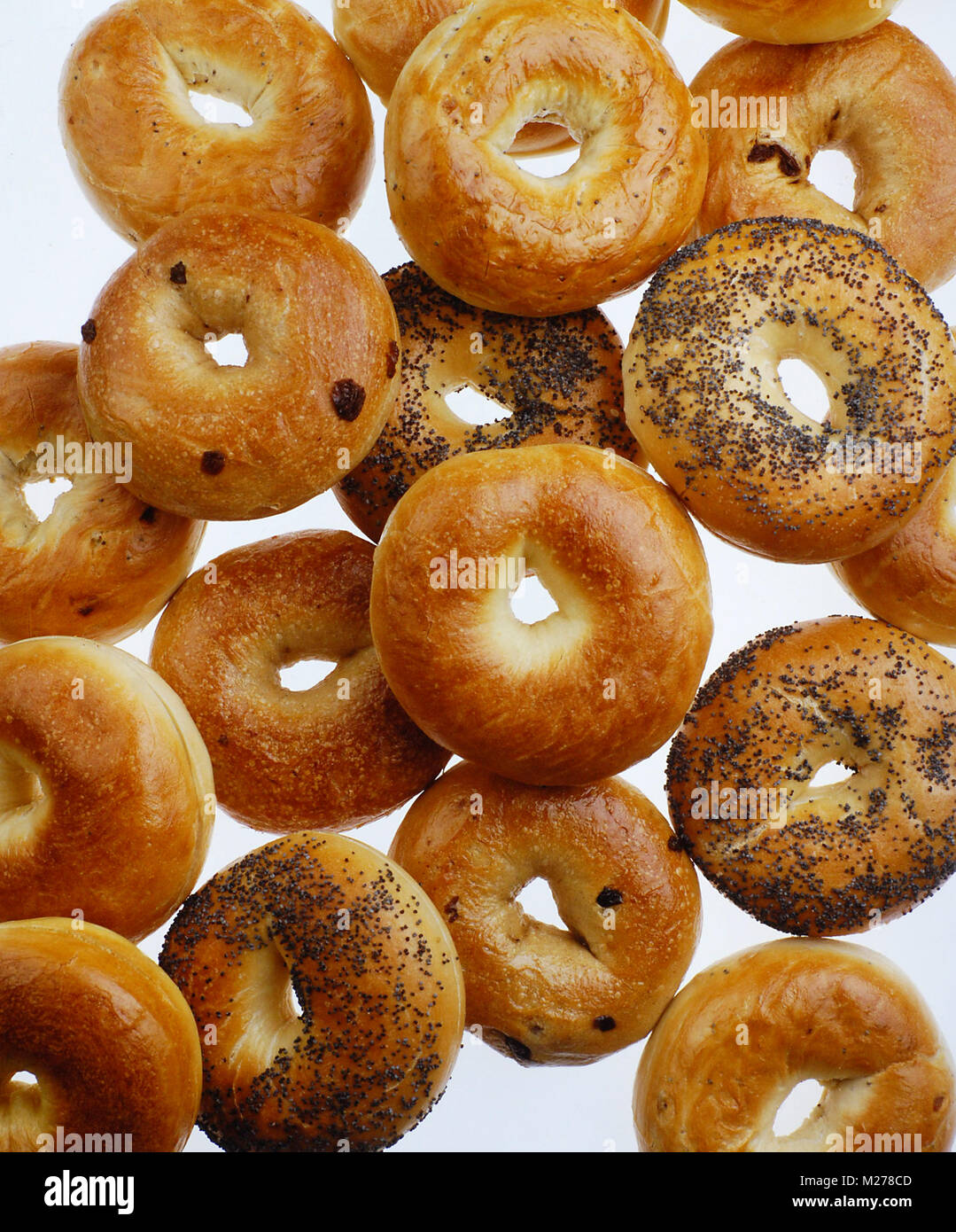 Fresh bread bagel poppy hi-res stock photography and images - Alamy