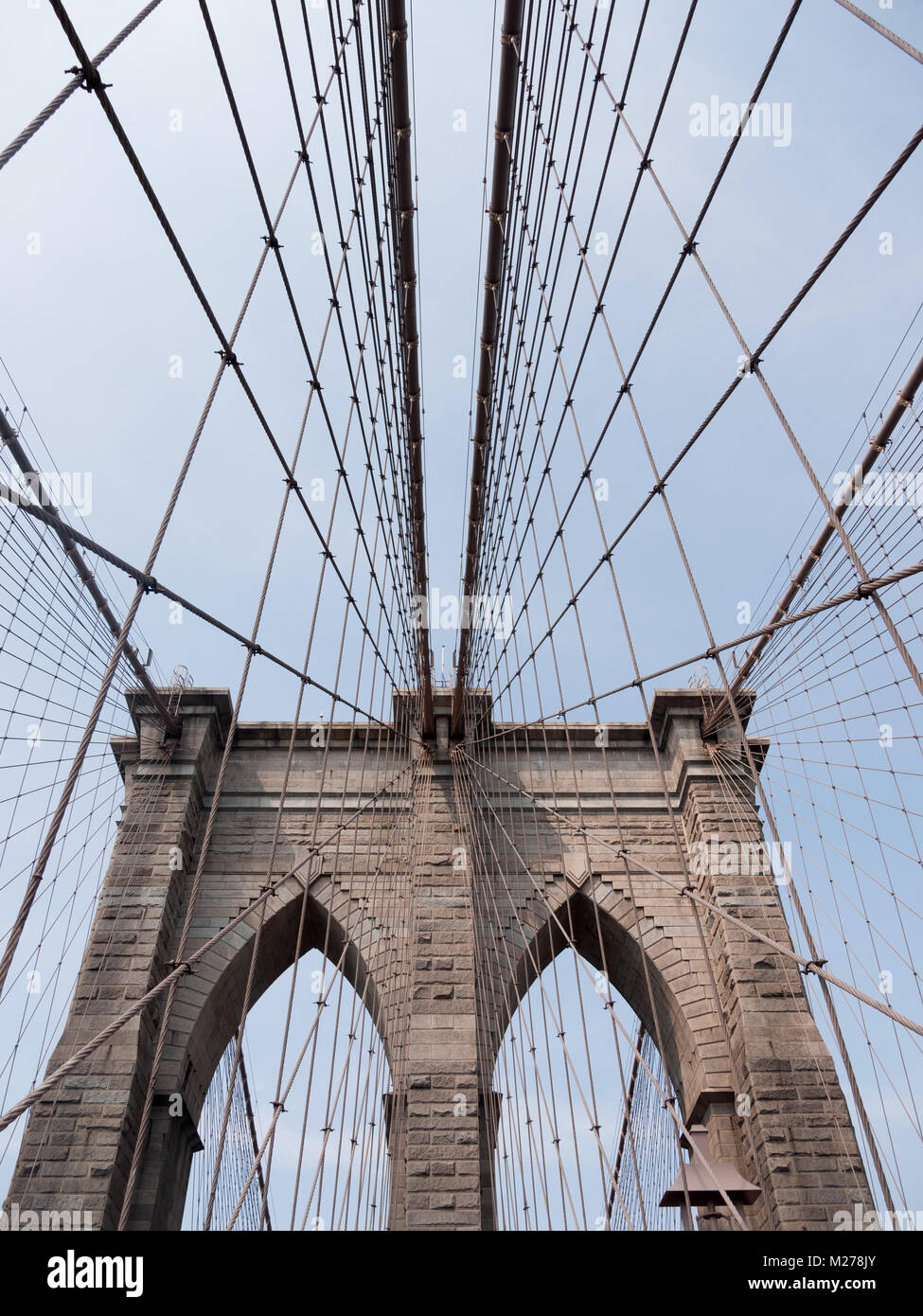 Structural details of the Brooklyn Bridge, New York Stock Photo - Alamy