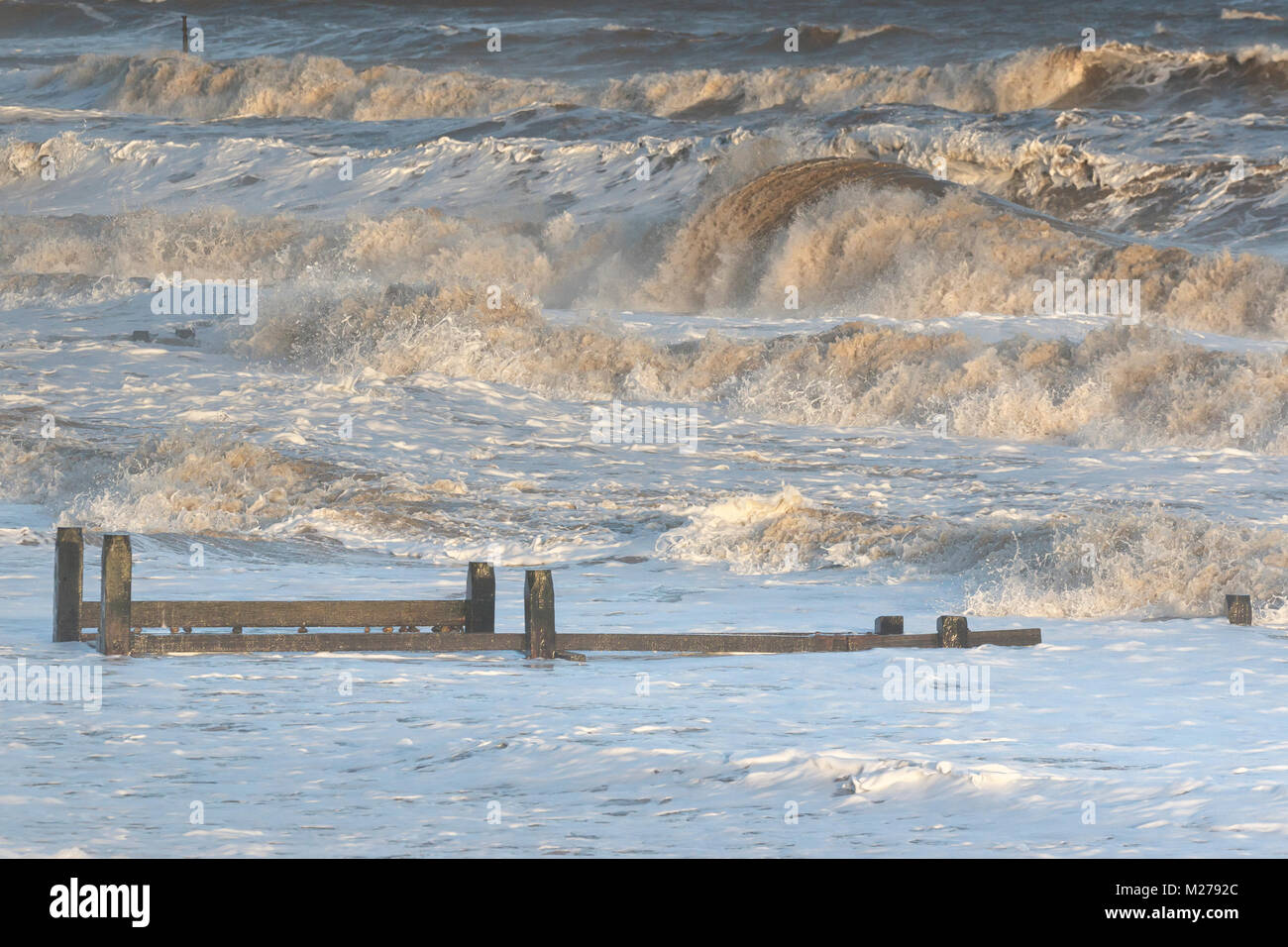 Sea Sculpture, Breaking waves and water Stock Photo - Alamy