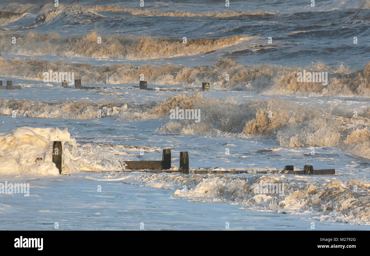 Sea Sculpture, Breaking waves and water Stock Photo - Alamy