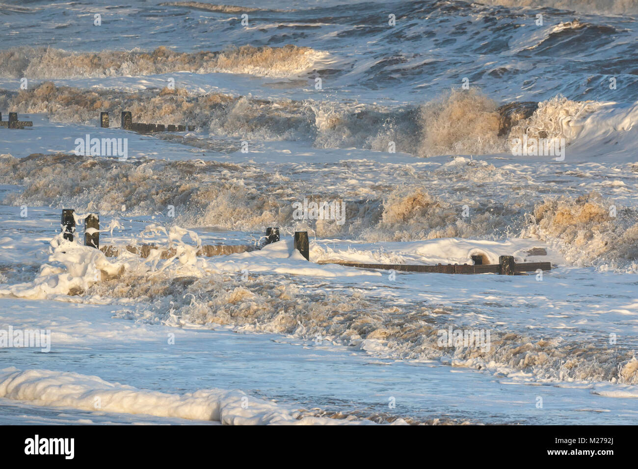 Sea Sculpture, Breaking waves and water Stock Photo - Alamy