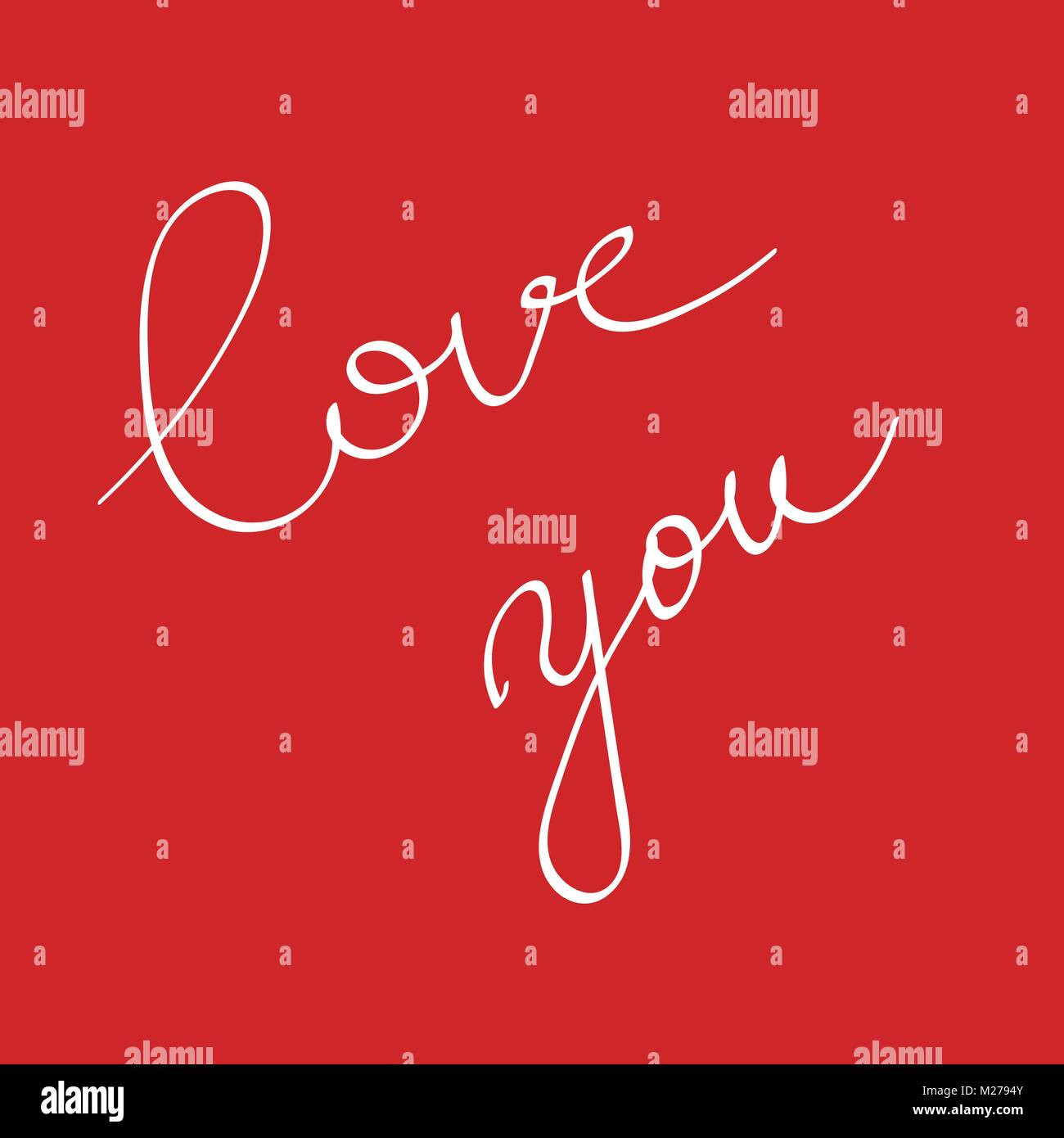 white lettering I Love You on red background Stock Vector Image & Art ...