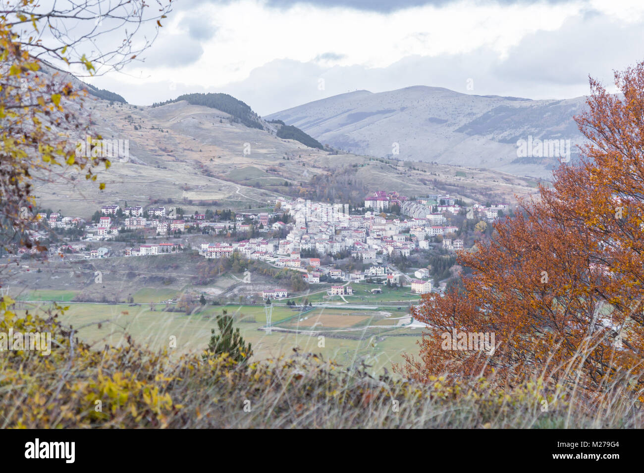 Roccaraso, Abruzzo, Italy. October 13, 2017. Landscape waiting for ...