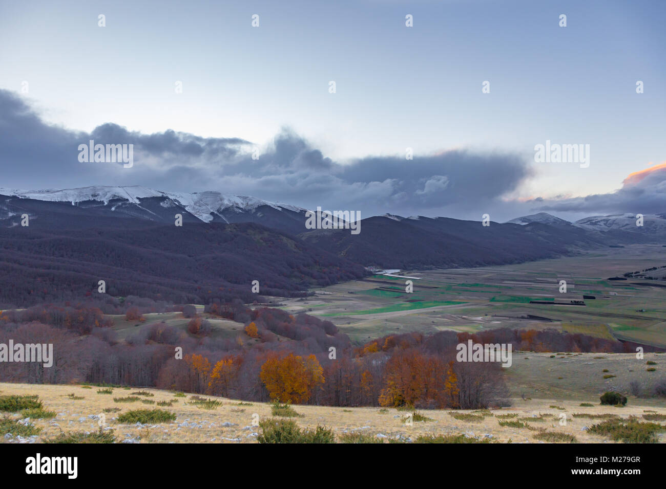 Roccaraso, Abruzzo, Italy. October 13, 2017. Landscape waiting for ...