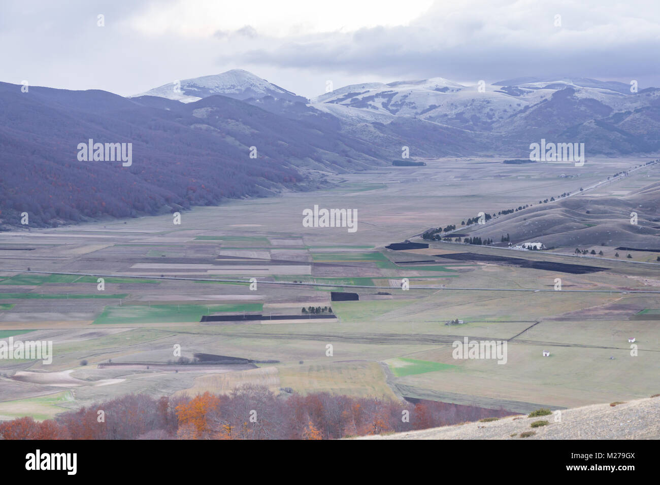 Roccaraso, Abruzzo, Italy. October 13, 2017. Landscape waiting for ...