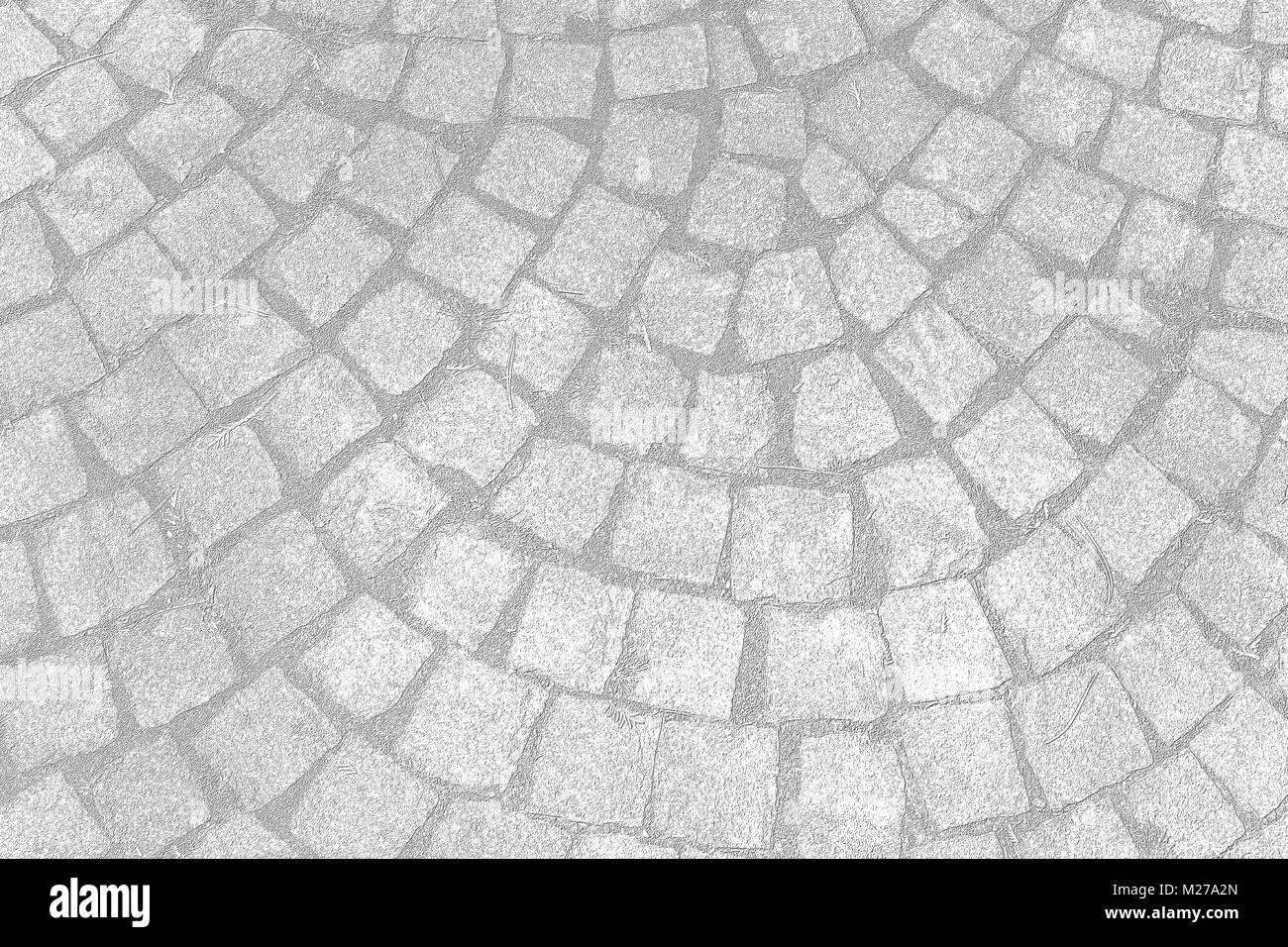 Pattern on the paved road, background, texture. a stone road in the ...