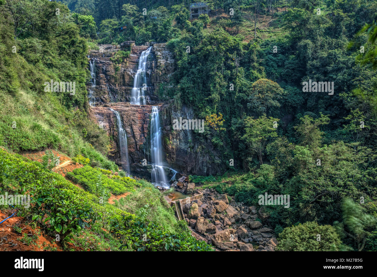 Ramboda Falls, Ramboda, Sri Lanka, Asia Stock Photo - Alamy