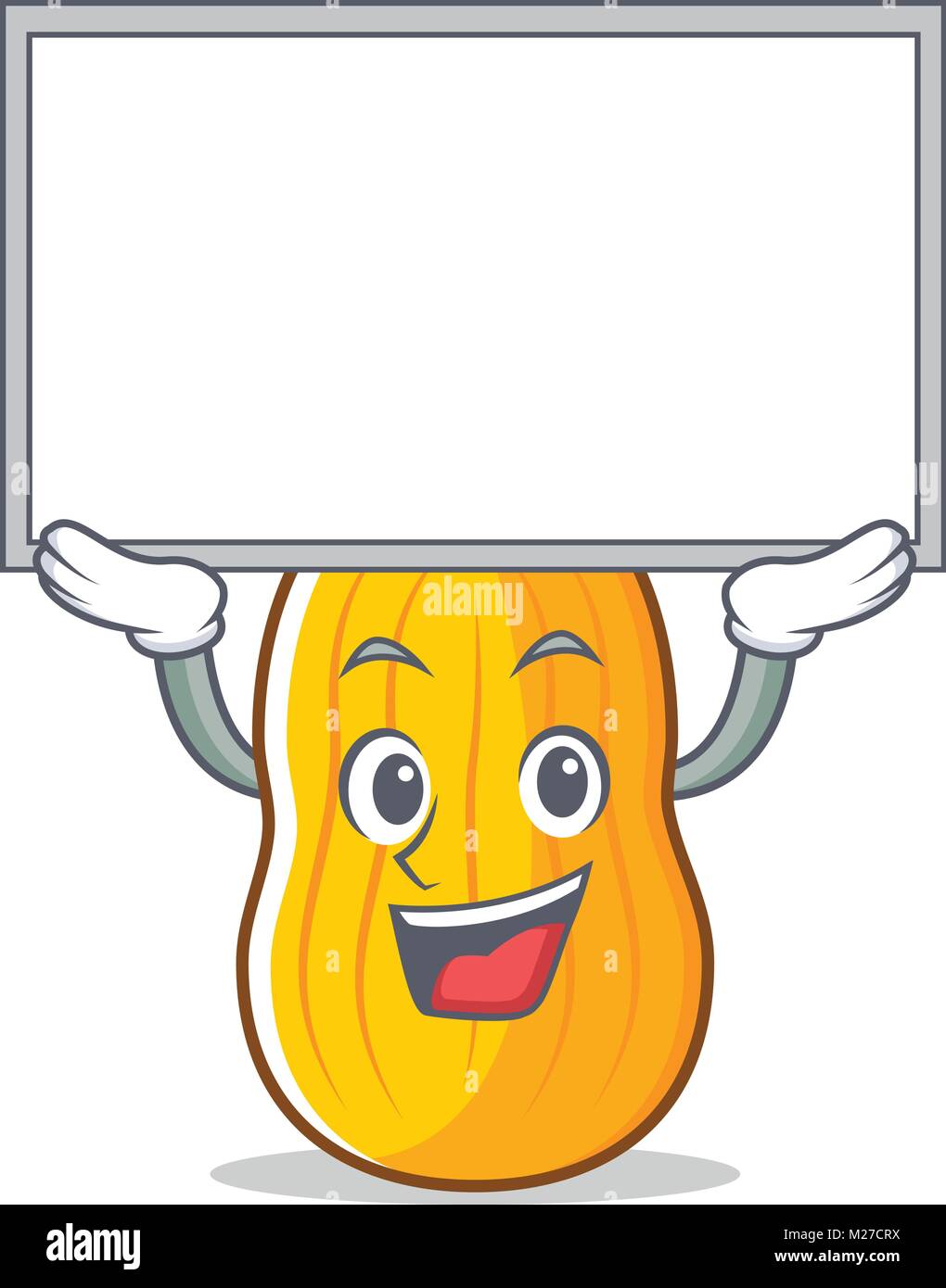 Up board butternut squash character cartoon Stock Vector Image & Art ...