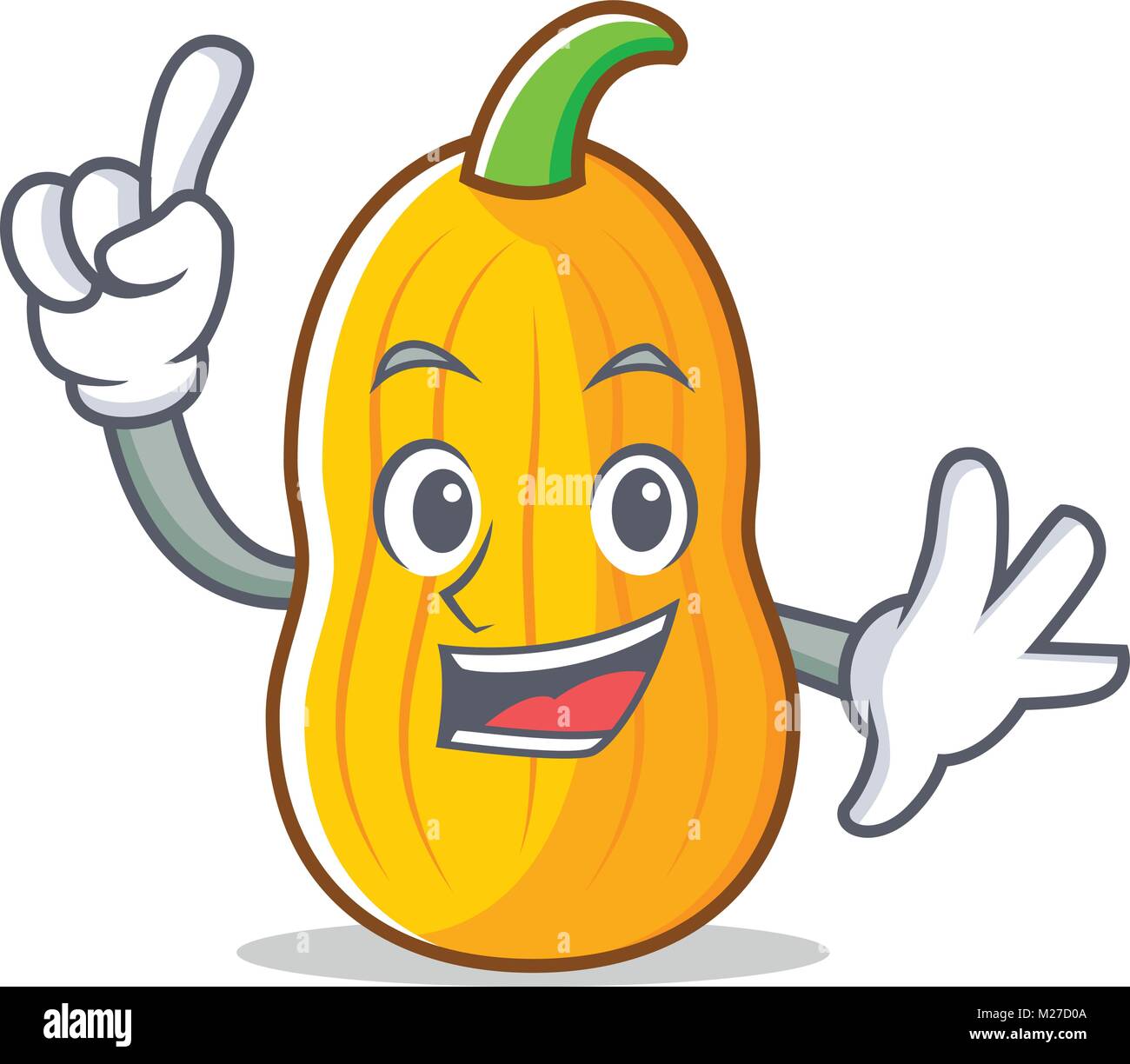 Finger butternut squash mascot cartoon Stock Vector Image & Art - Alamy