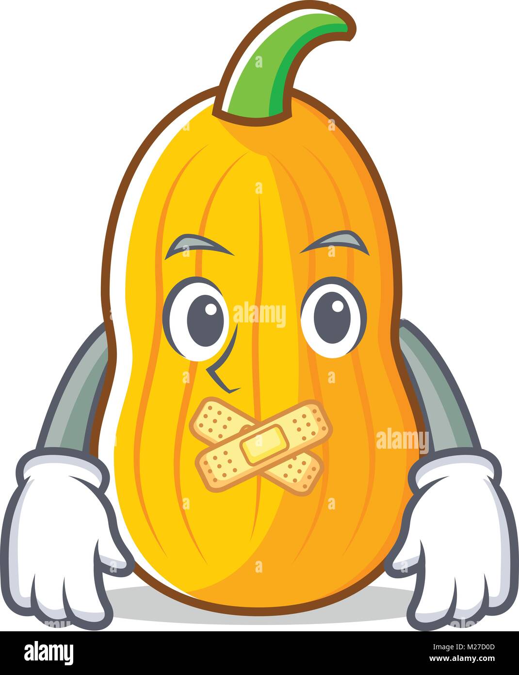 Silent butternut squash mascot cartoon Stock Vector Image & Art - Alamy