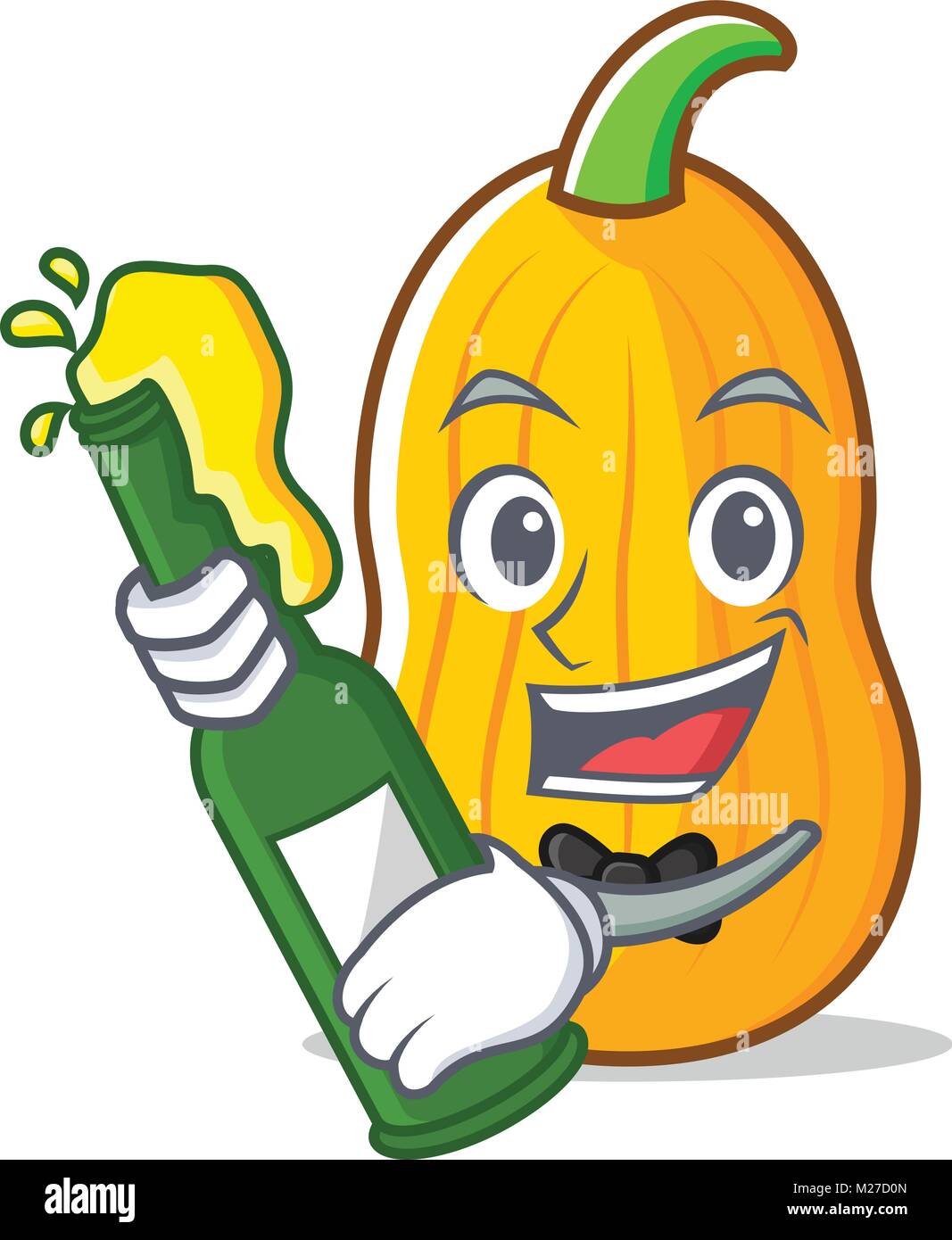 With beer butternut squash mascot cartoon Stock Vector Image & Art - Alamy
