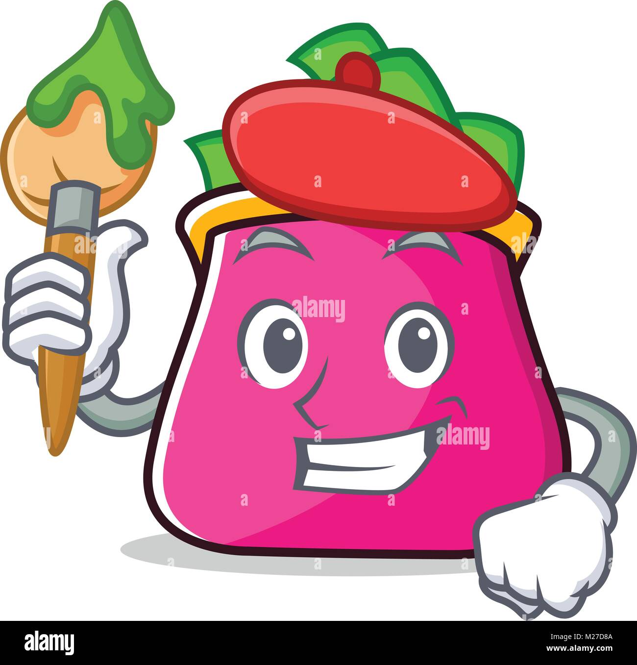 Artist purse character cartoon style Stock Vector Image & Art - Alamy