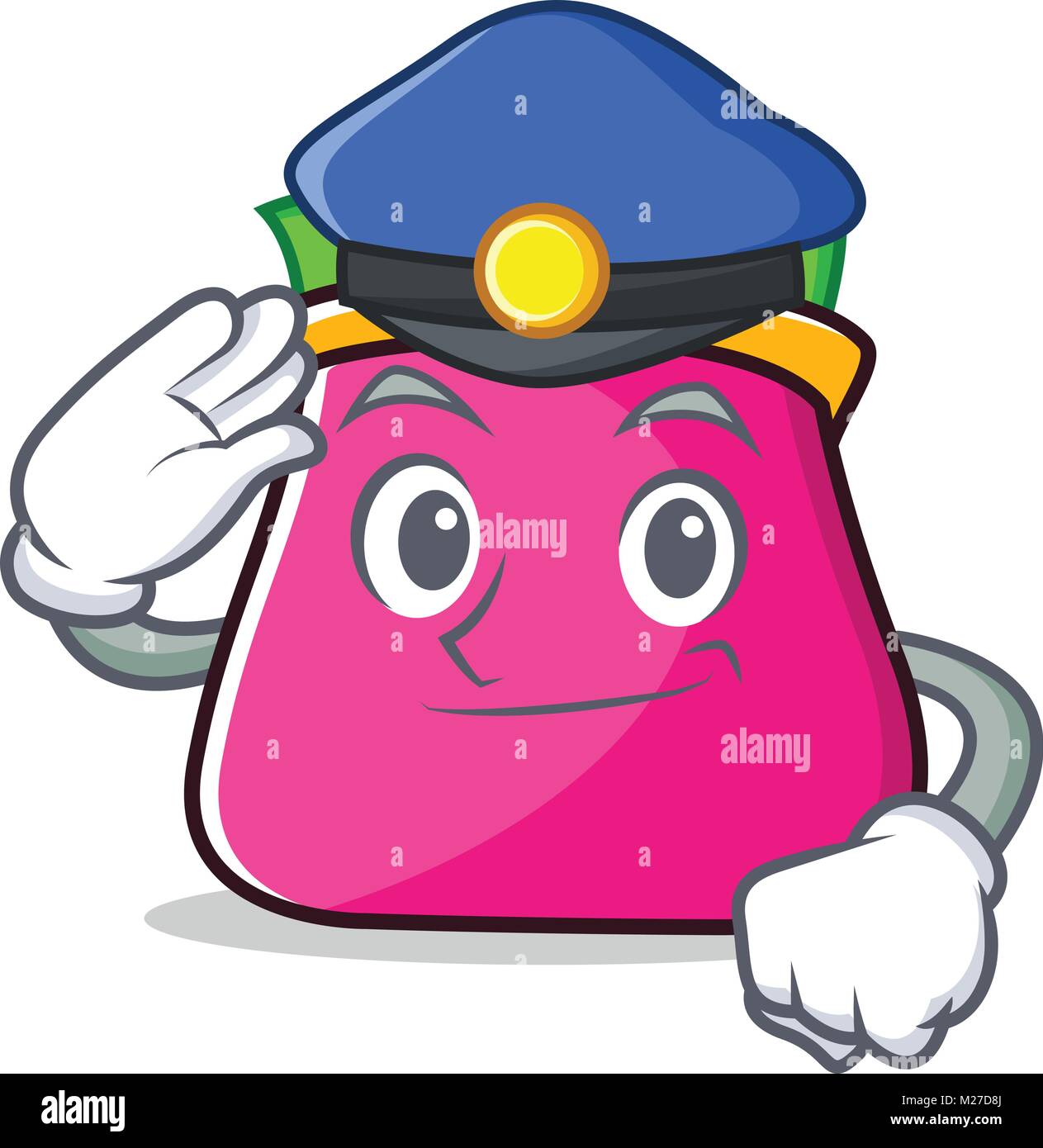 Police purse character cartoon style Stock Vector Image & Art - Alamy