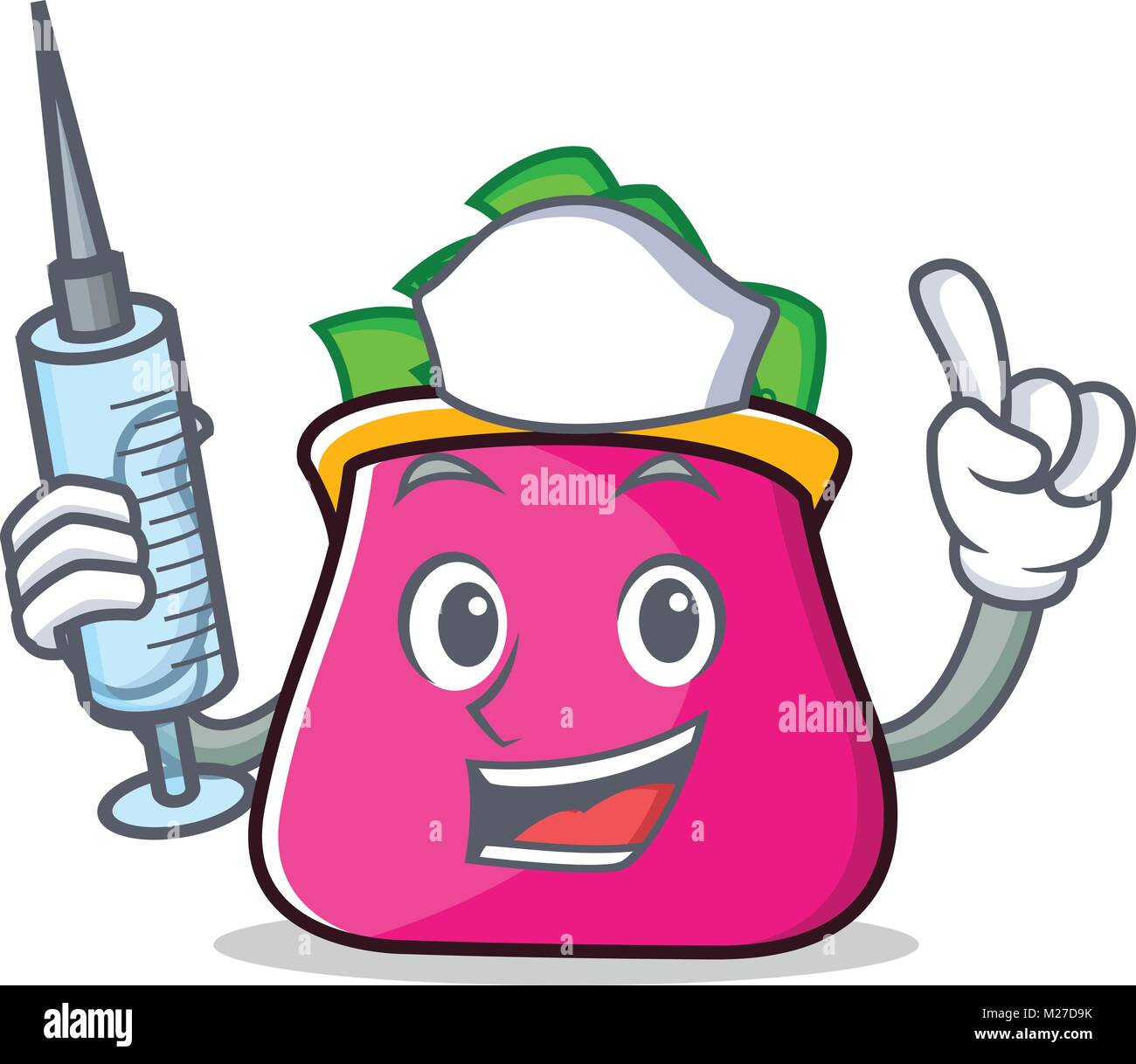 Nurse purse character cartoon style Stock Vector Image & Art - Alamy