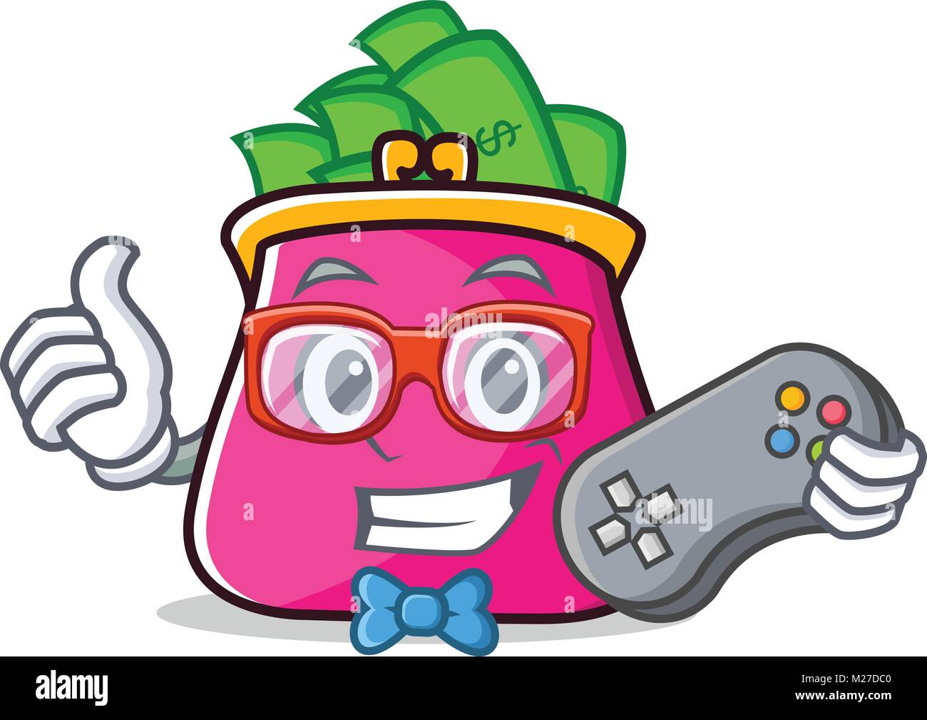 Gamer purse character cartoon style Stock Vector Image & Art - Alamy