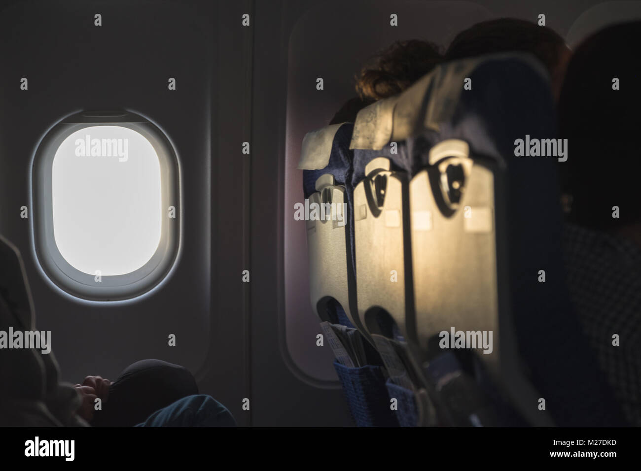 Airplane cabin window hi-res stock photography and images - Alamy