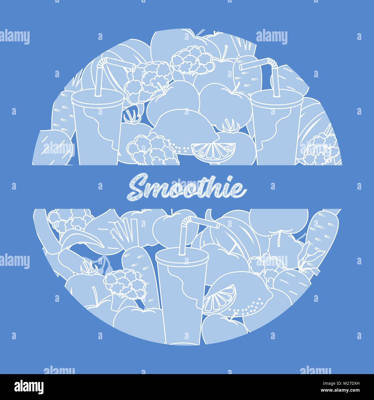 Smoothie and ingredients for making smoothie. Healthy eating habits ...