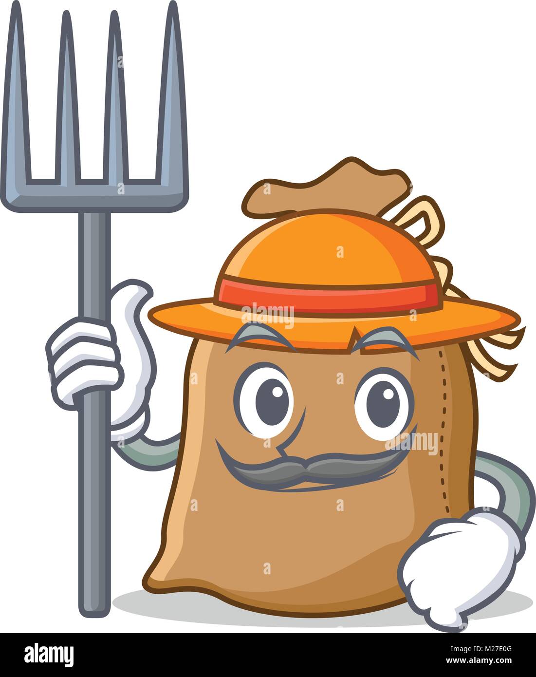 Farmer sack character cartoon style Stock Vector Image & Art - Alamy