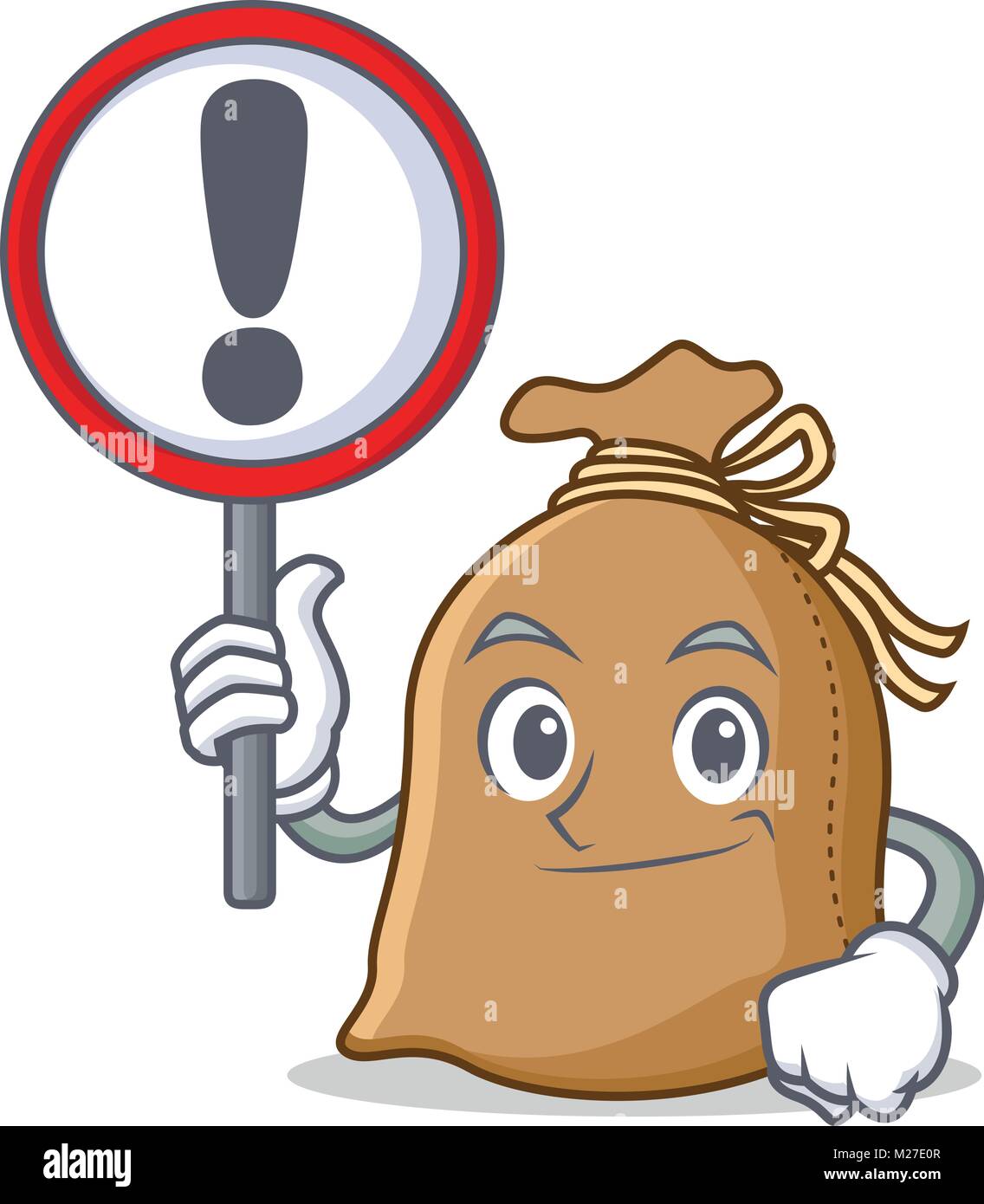 With sign sack character cartoon style Stock Vector Image & Art - Alamy