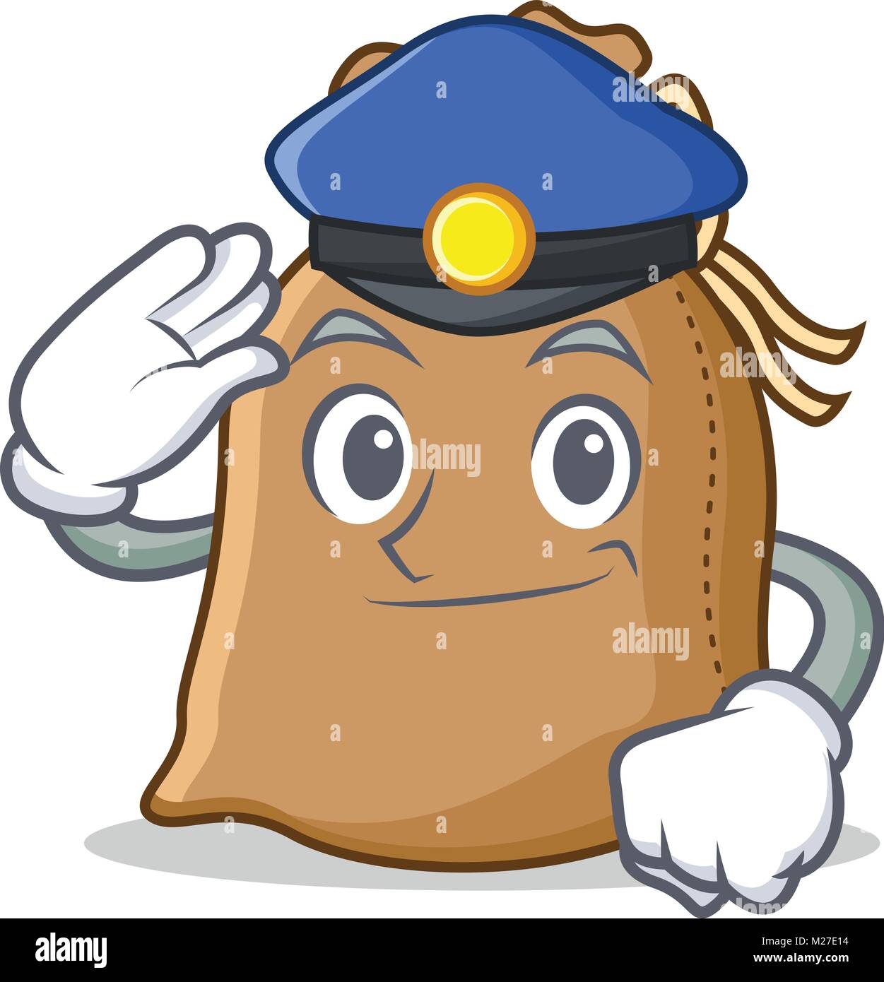 Police sack character cartoon style Stock Vector Image & Art - Alamy