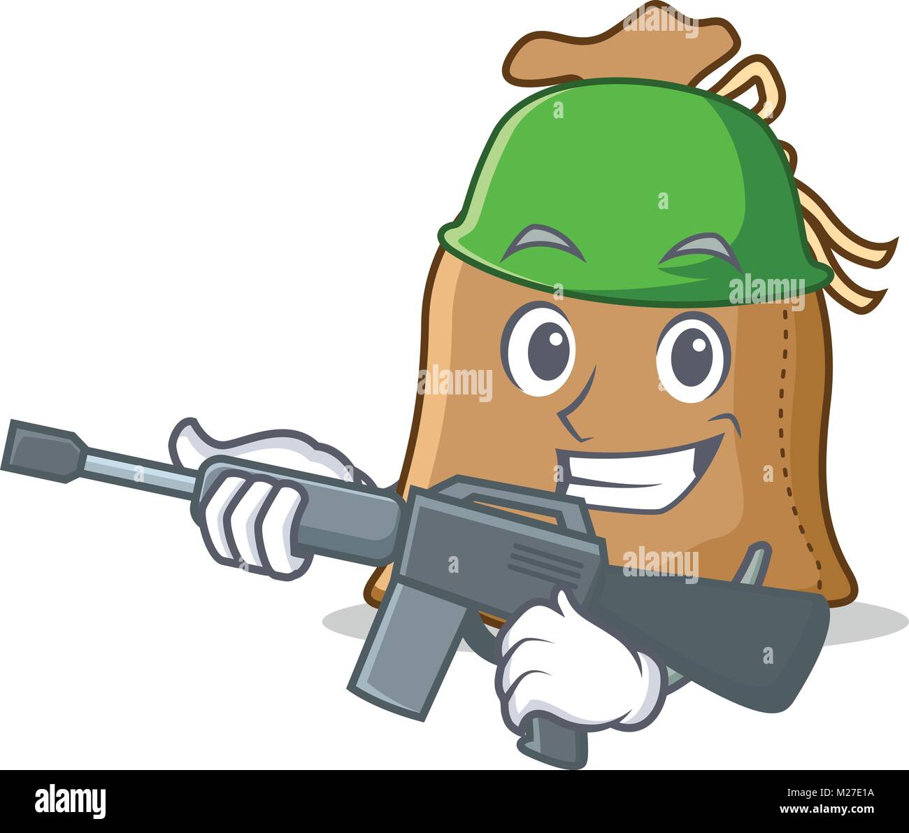 Army sack character cartoon style Stock Vector Image & Art - Alamy