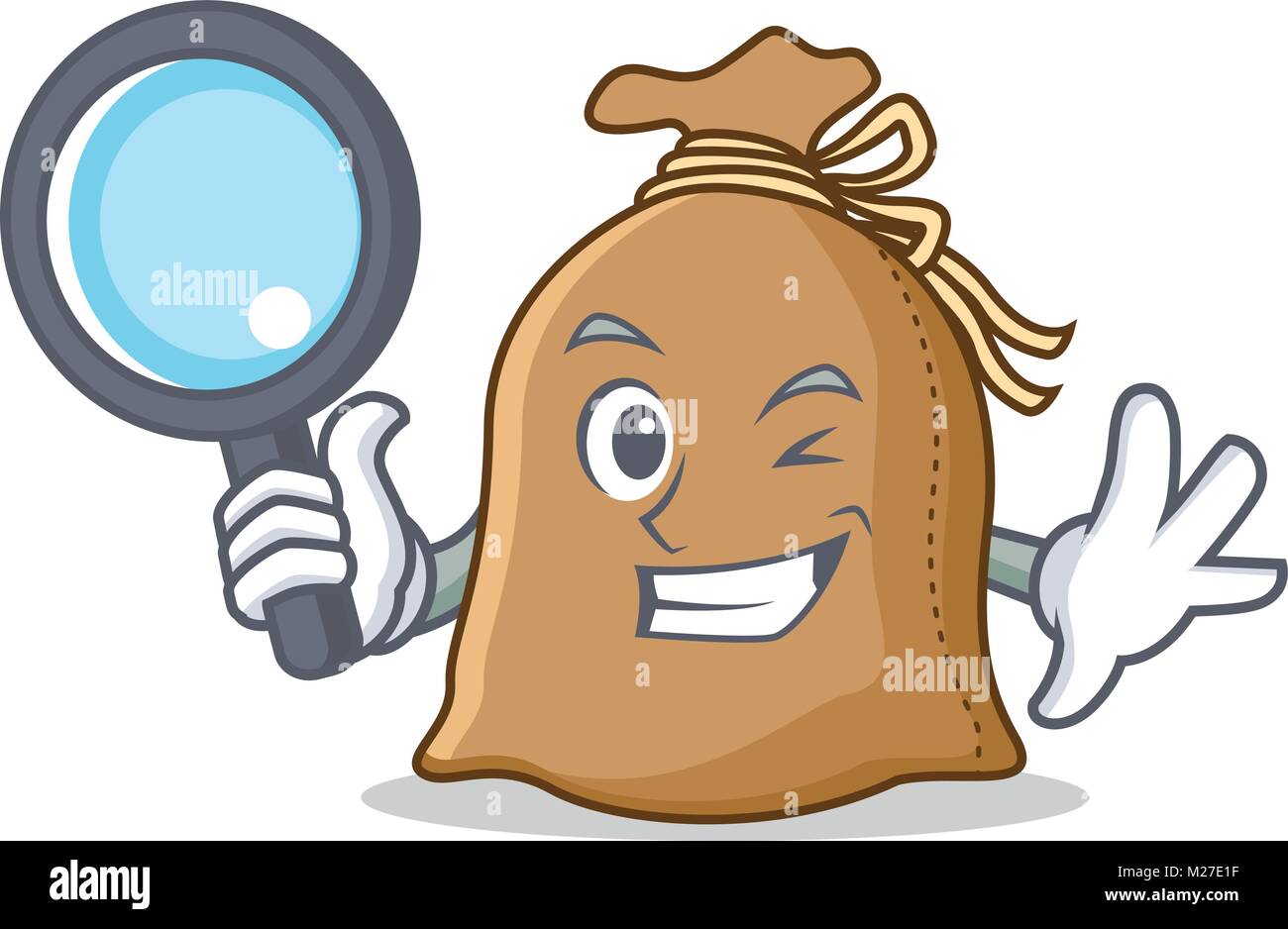 Detective sack character cartoon style Stock Vector Image & Art - Alamy