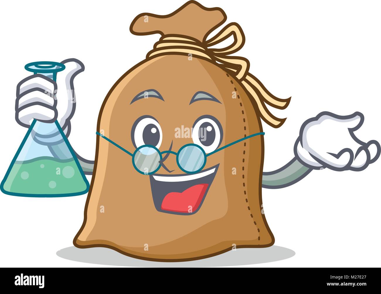 Professor sack character cartoon style Stock Vector Image & Art - Alamy