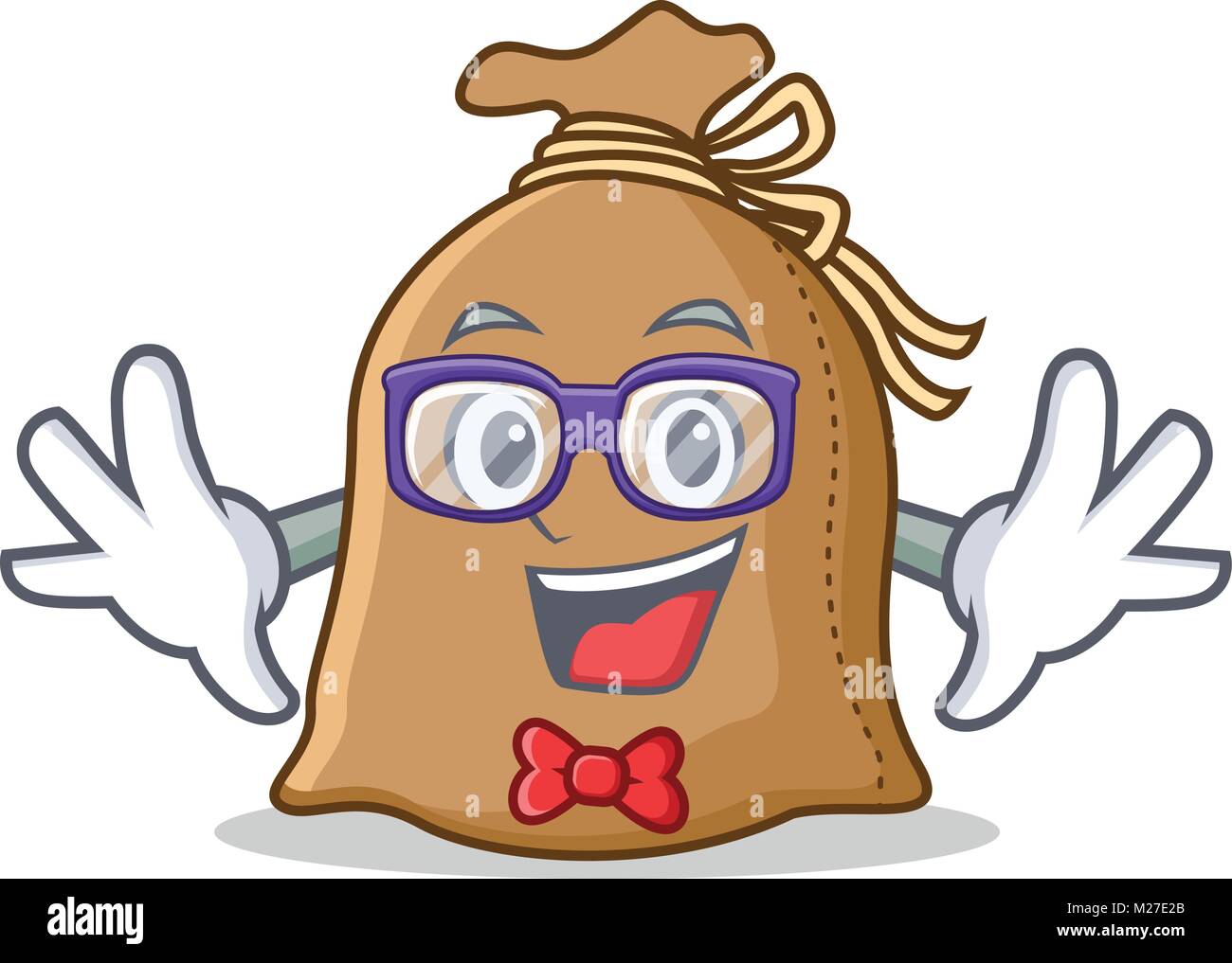 Geek sack character cartoon style Stock Vector Image & Art - Alamy