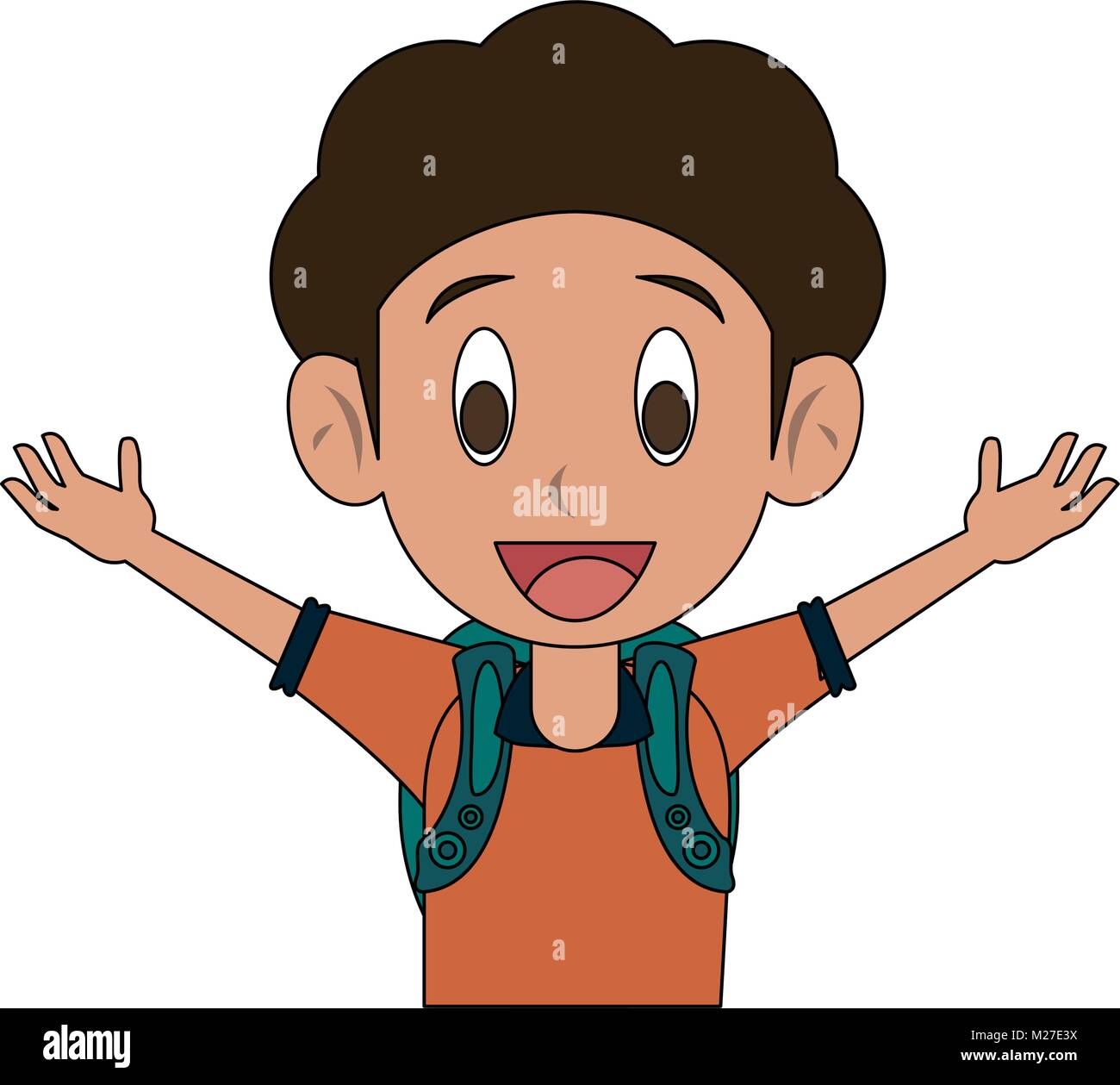 Cute schoolboy cartoon Stock Vector Image & Art - Alamy