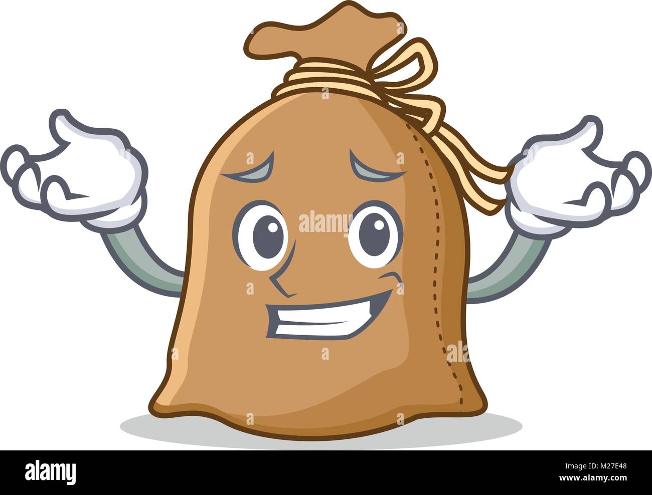 Grinning sack character cartoon style Stock Vector Image & Art - Alamy