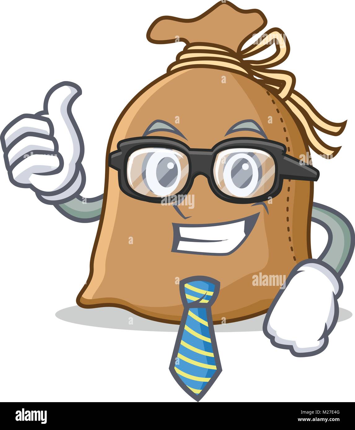 Businessman sack character cartoon style Stock Vector Image & Art - Alamy