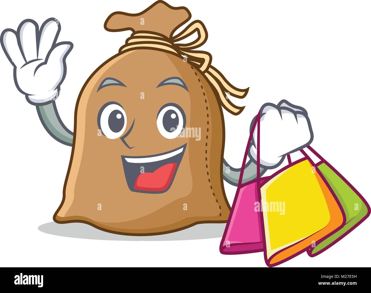 Shopping sack character cartoon style Stock Vector Image & Art - Alamy
