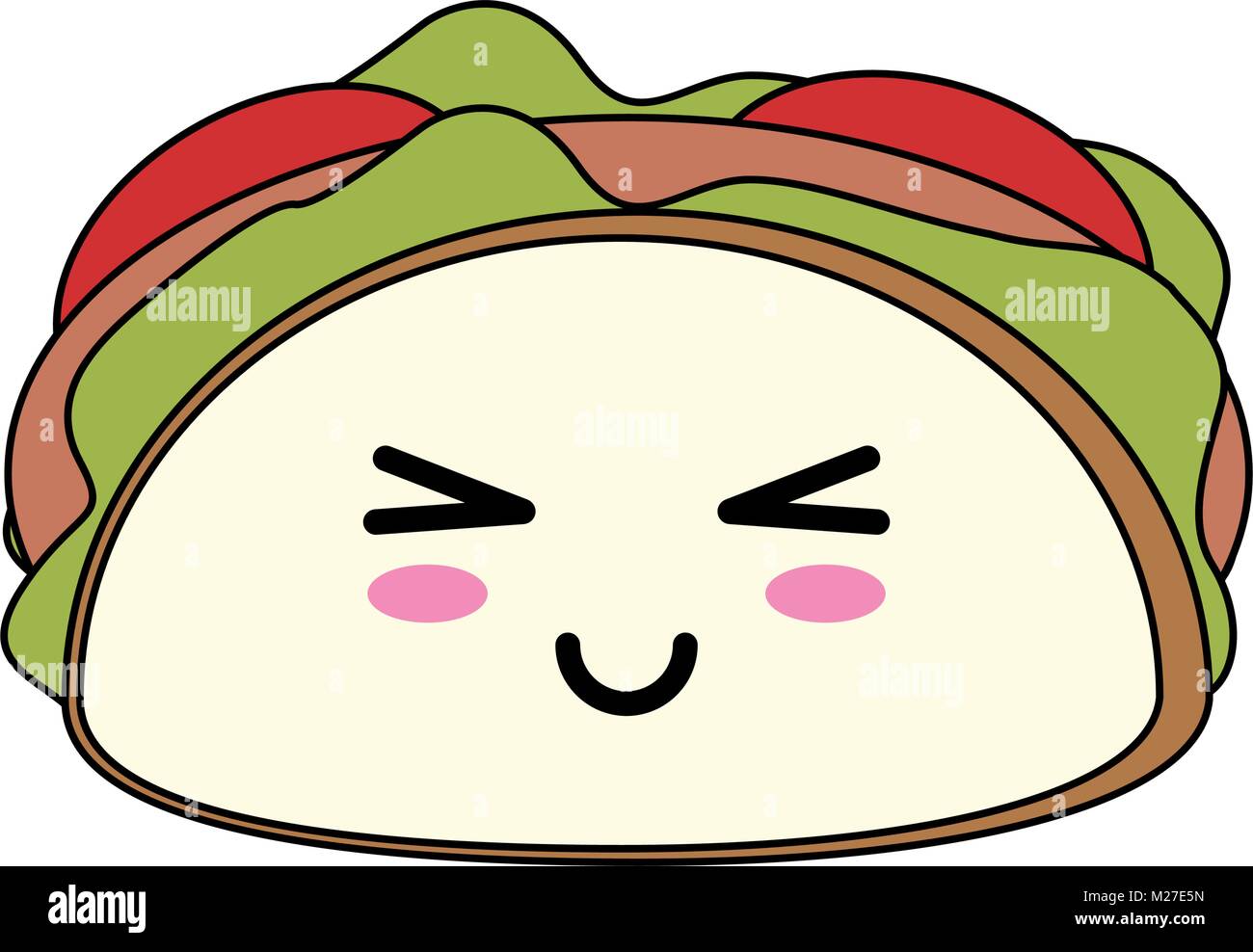 Kawaii sandwich tasty food hi-res stock photography and images - Alamy