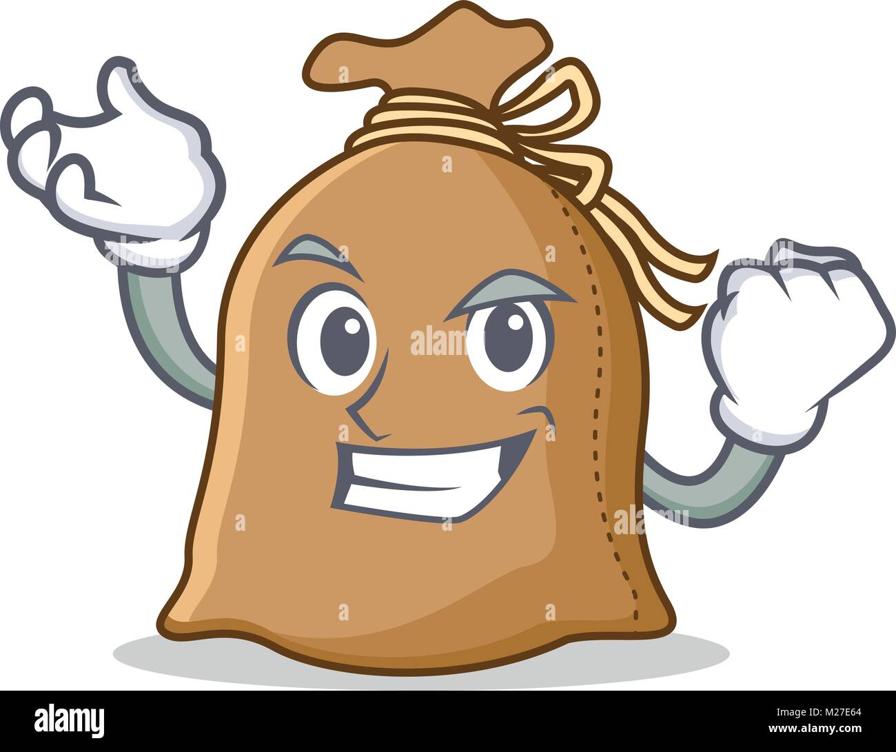 Successful sack character cartoon style Stock Vector Image & Art - Alamy