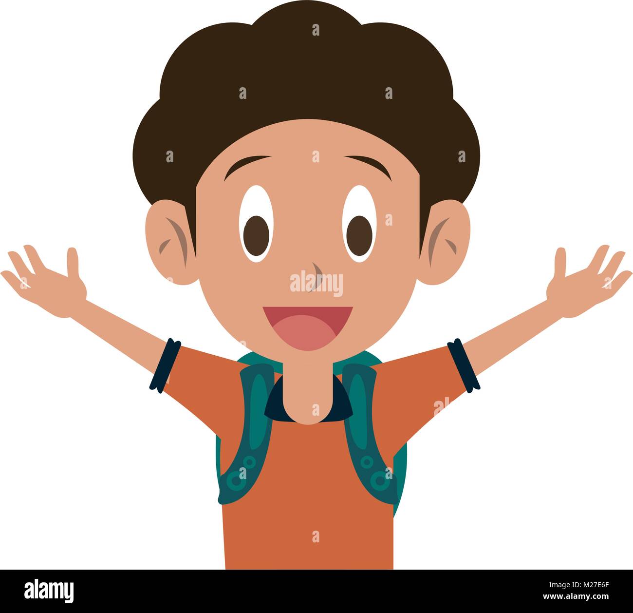 Cute schoolboy cartoon Stock Vector Image & Art - Alamy