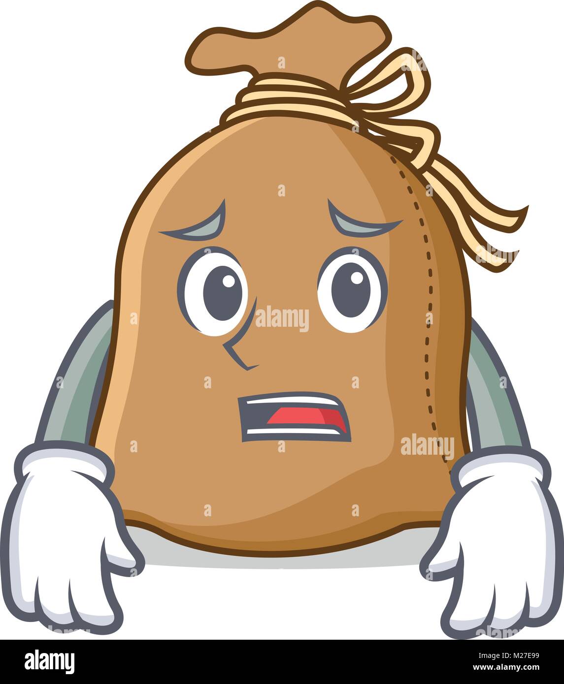 Afraid sack mascot cartoon style Stock Vector Image & Art - Alamy