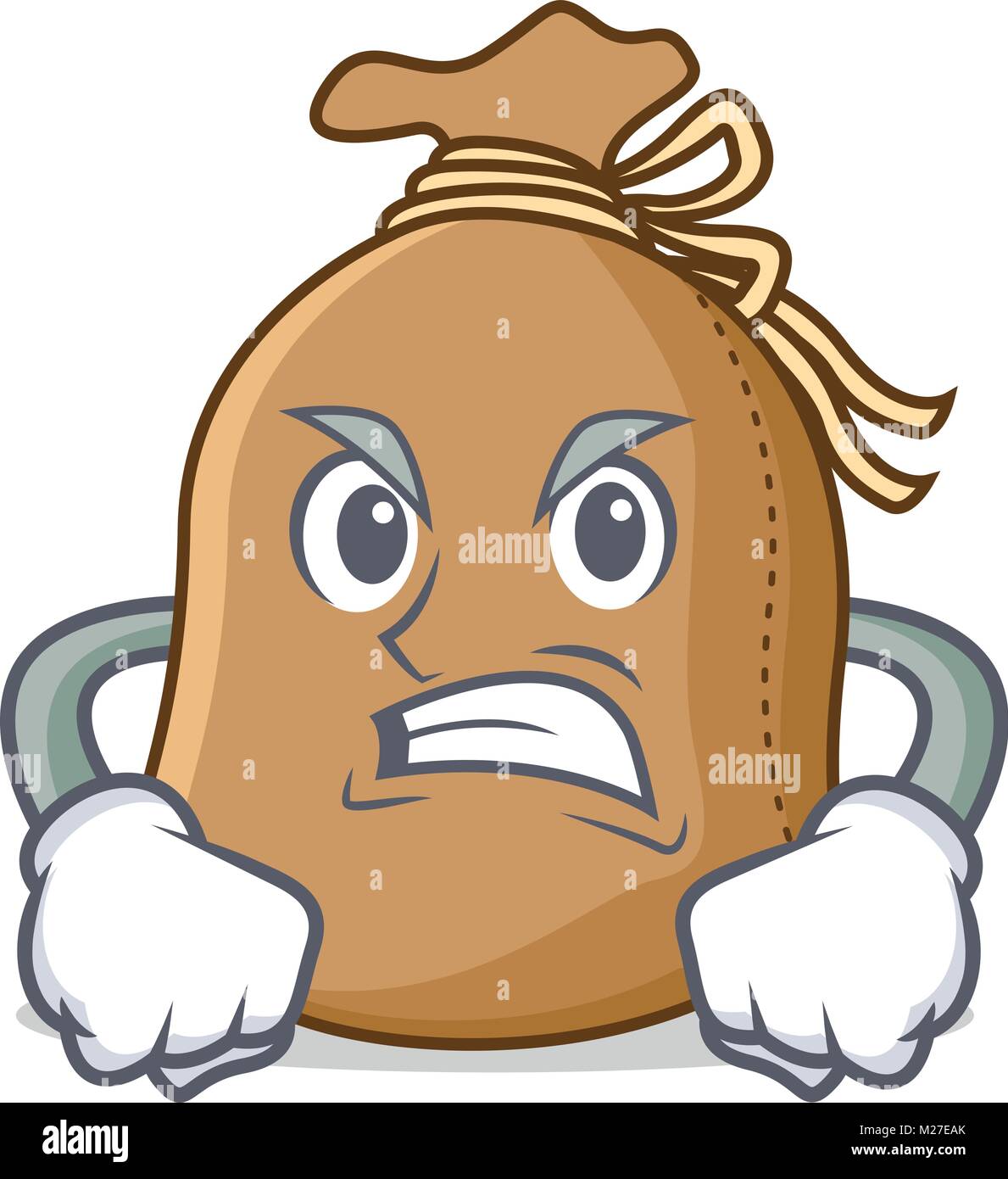 Angry sack mascot cartoon style Stock Vector Image & Art - Alamy