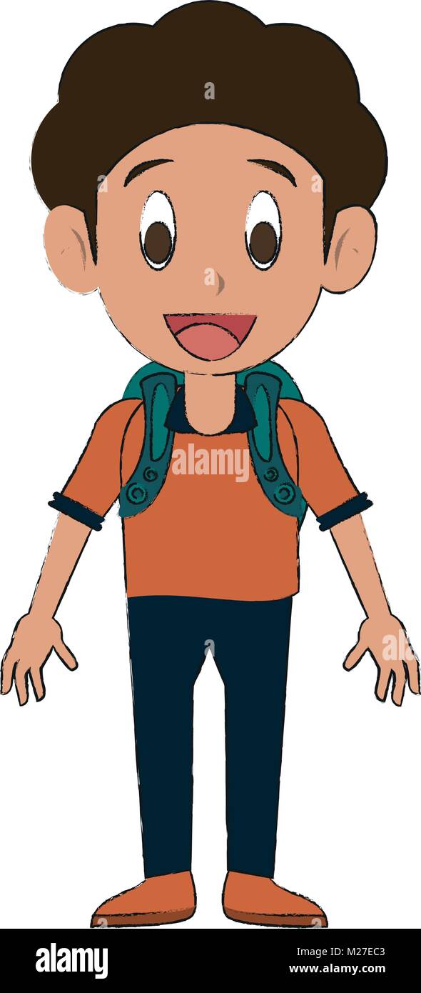 Cute schoolboy cartoon Stock Vector Image & Art - Alamy