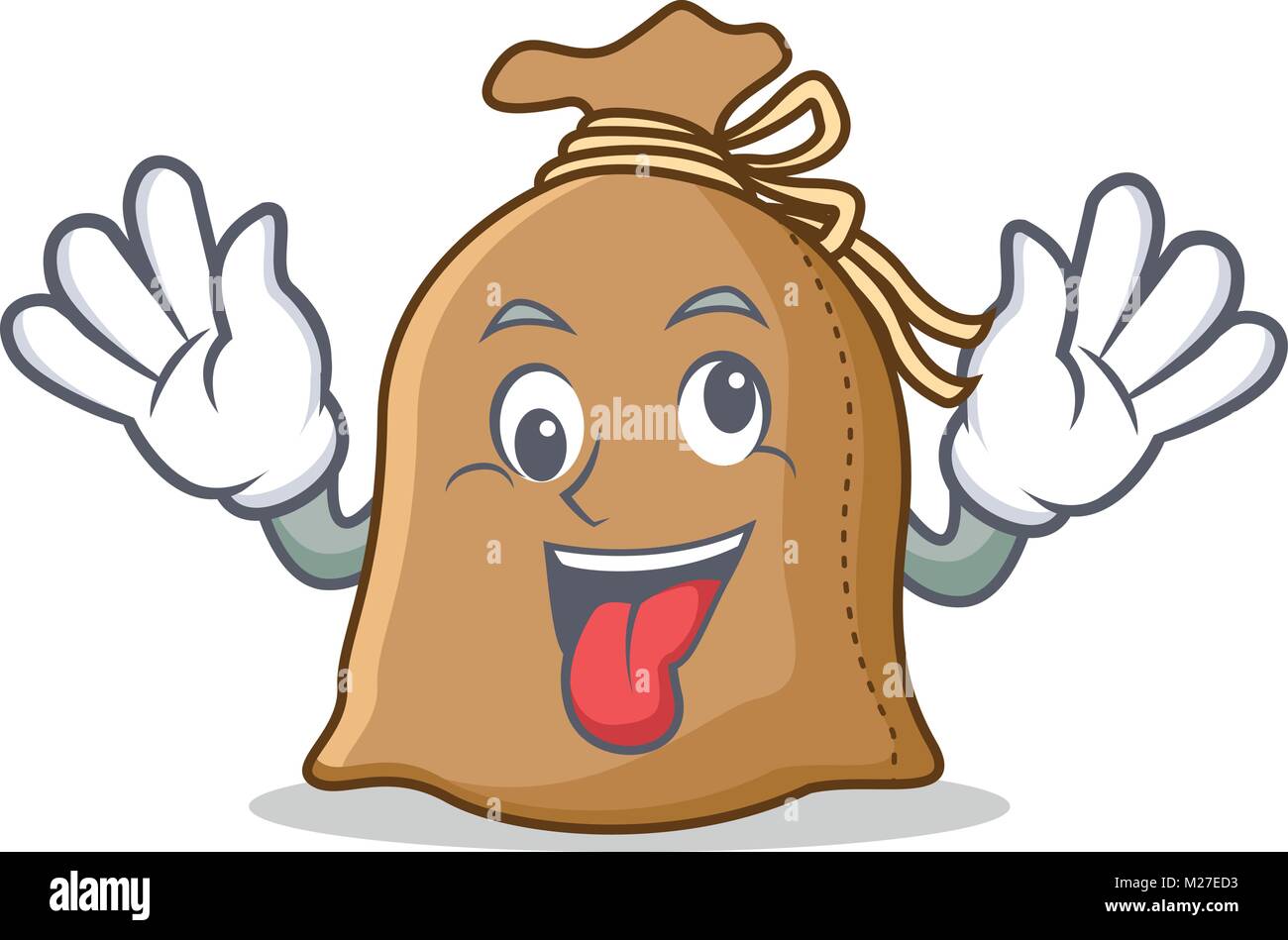 Crazy sack mascot cartoon style Stock Vector Image & Art - Alamy