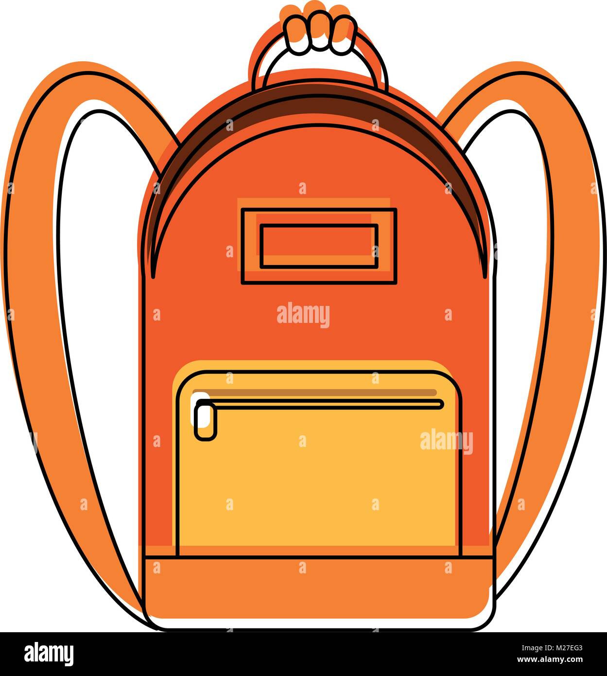 School backpack symbol Stock Vector Image & Art - Alamy