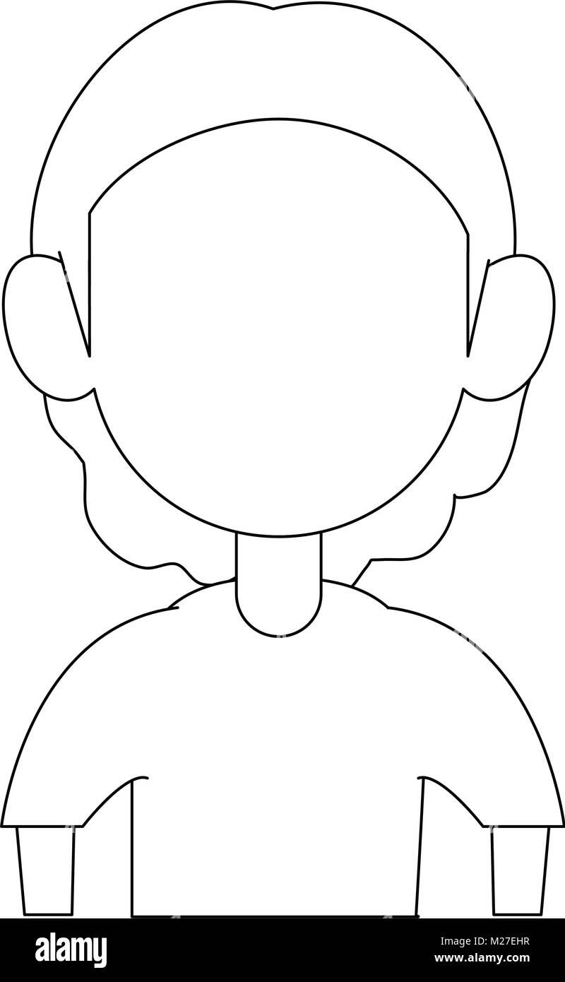 Girl faceless avatar Stock Vector Image & Art - Alamy