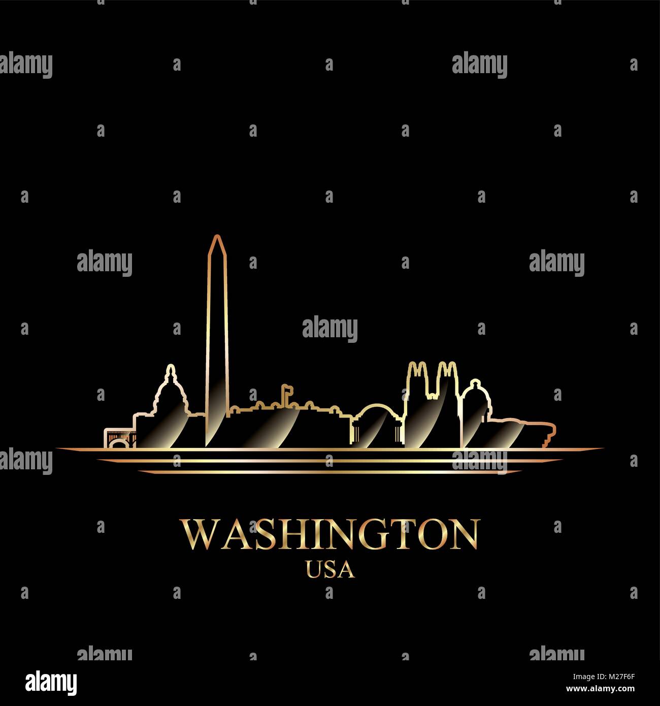 Washington vector vectors hi-res stock photography and images - Alamy